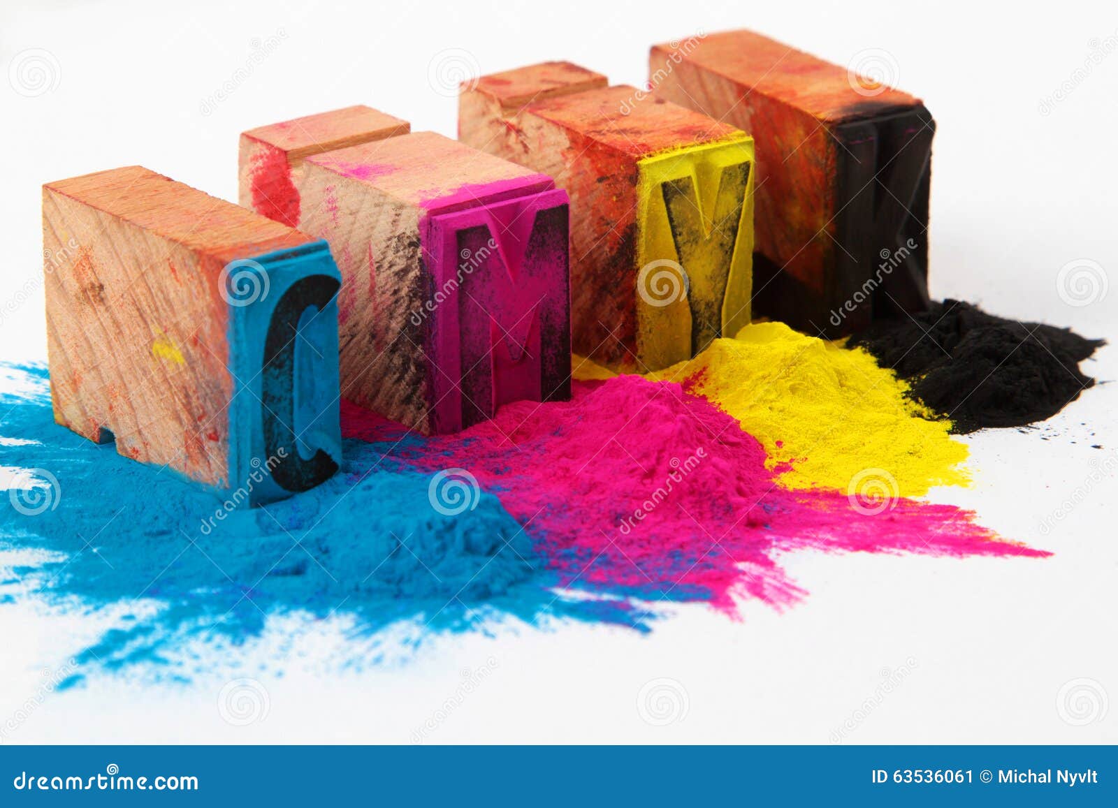 Cmyk Made From Letterpress Blocks Stock Photography | CartoonDealer.com ...