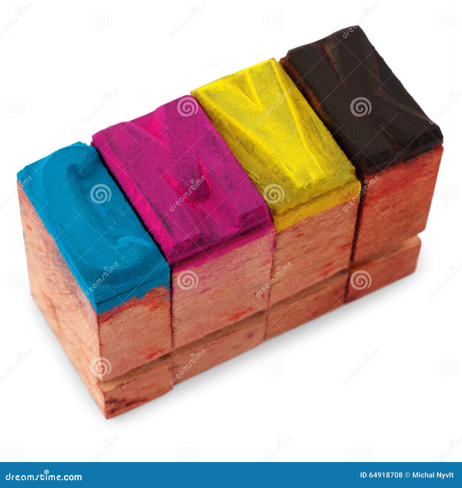 Cmyk Made From Letterpress Blocks Stock Photography | CartoonDealer.com ...