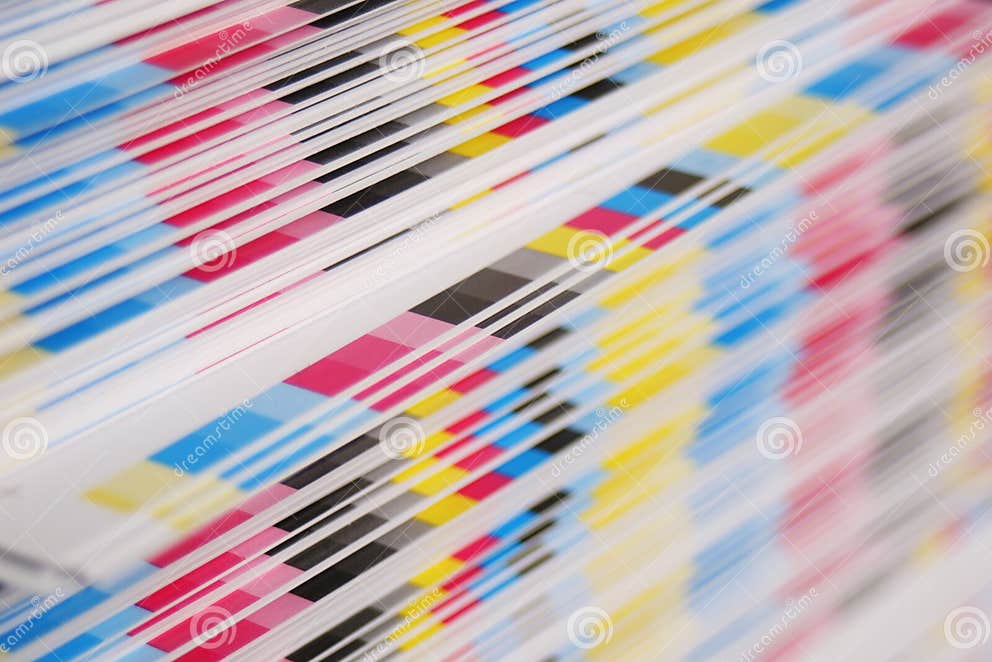 CMYK Offset Printing Concept Stock Photo - Image of sheets, quality ...