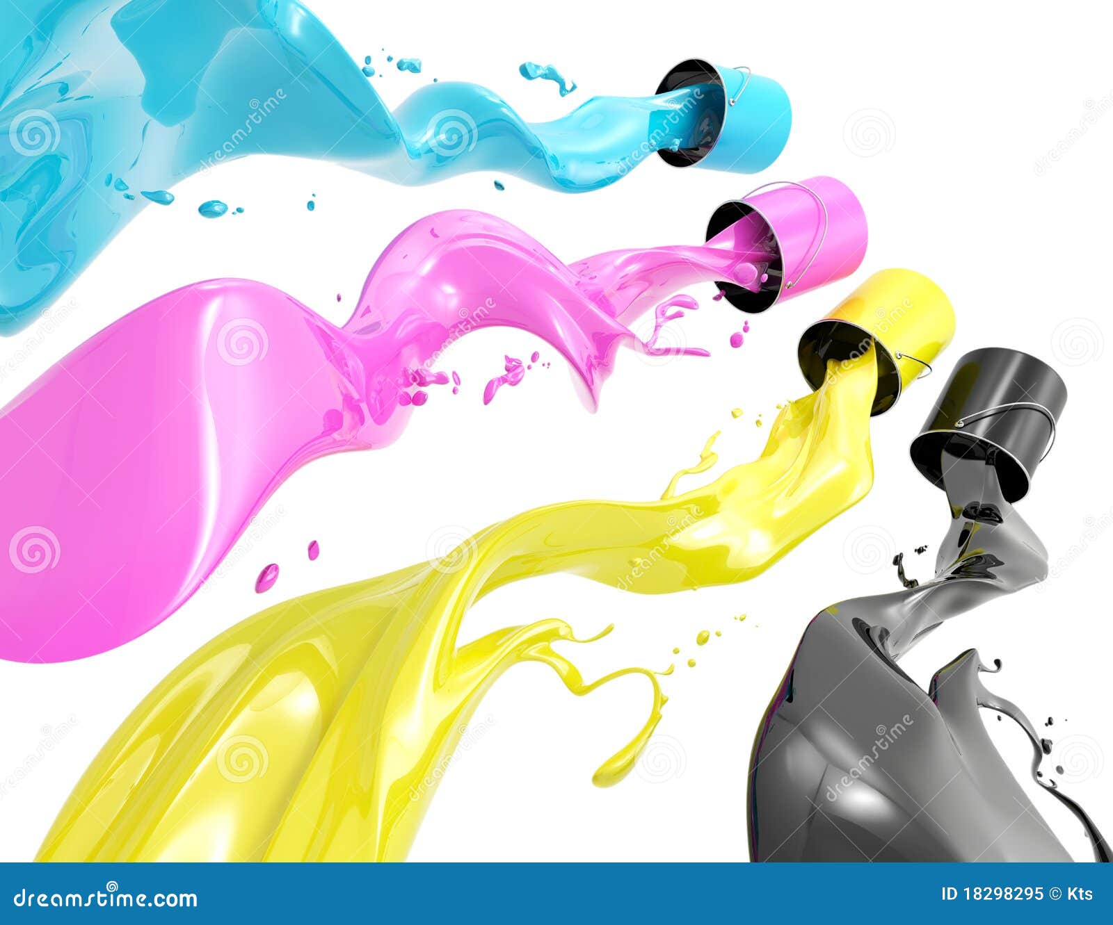 CMYK Paint stock illustration. Illustration of abstract - 18298295