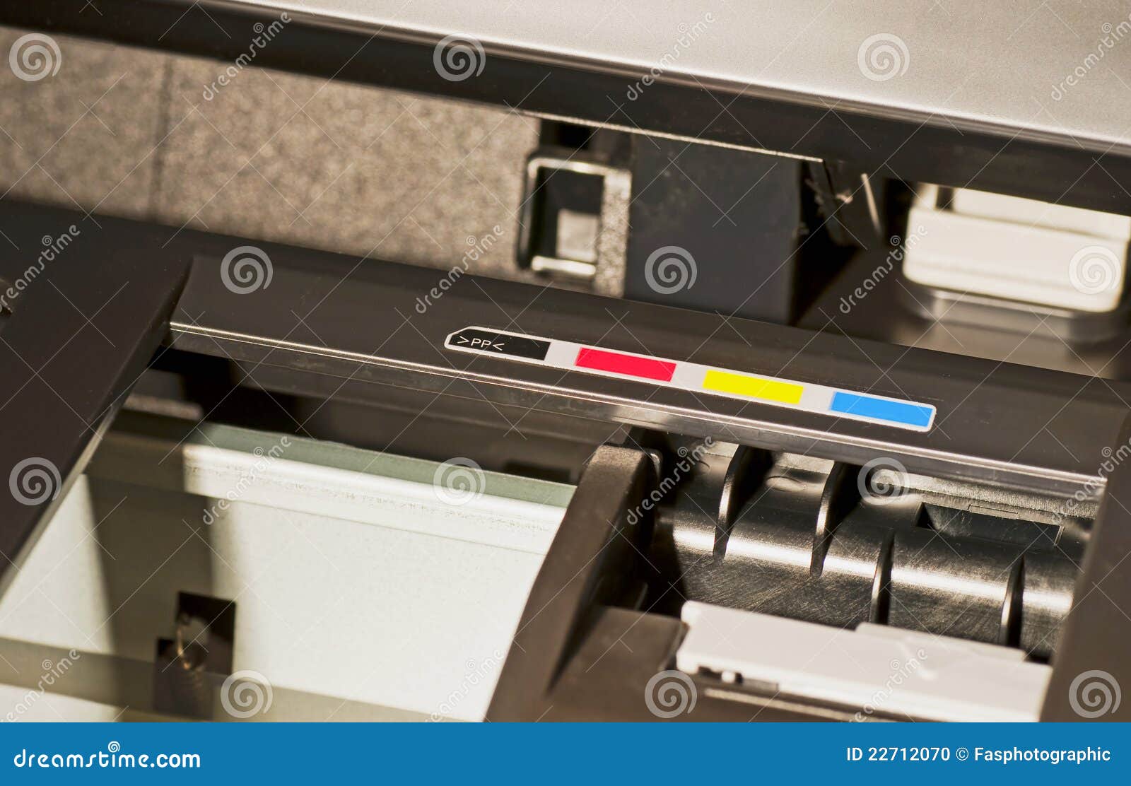 Cmyk printer stock photo. Image of equipment, macro, dispenser - 22712070