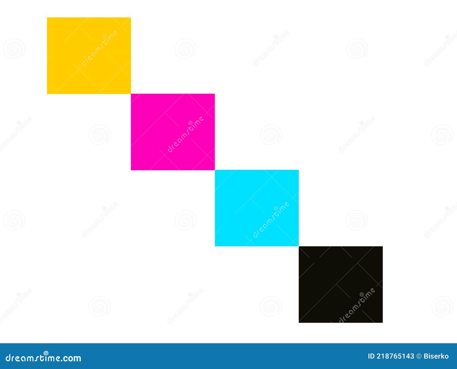 CMYK Printing Colours System Stock Illustration - Illustration of ...
