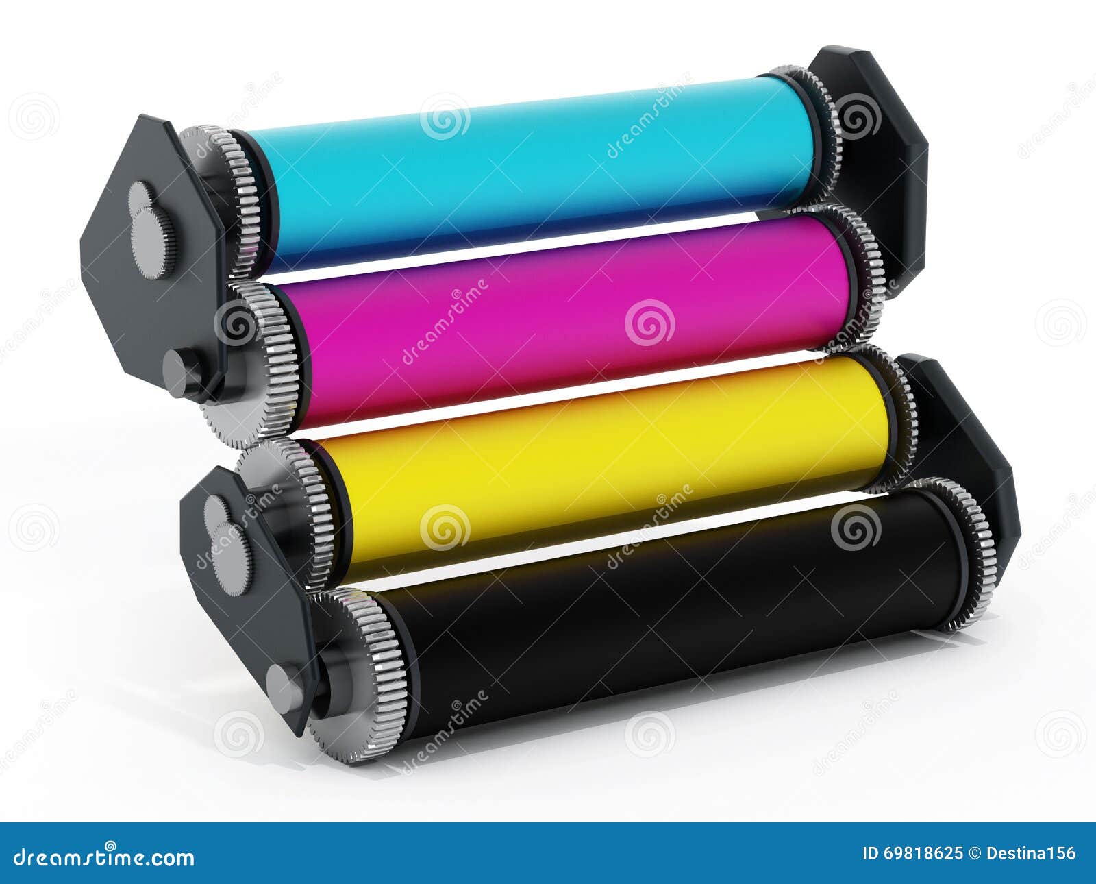 CMYK Printing Cylinders Royalty-Free Stock Photo | CartoonDealer.com ...