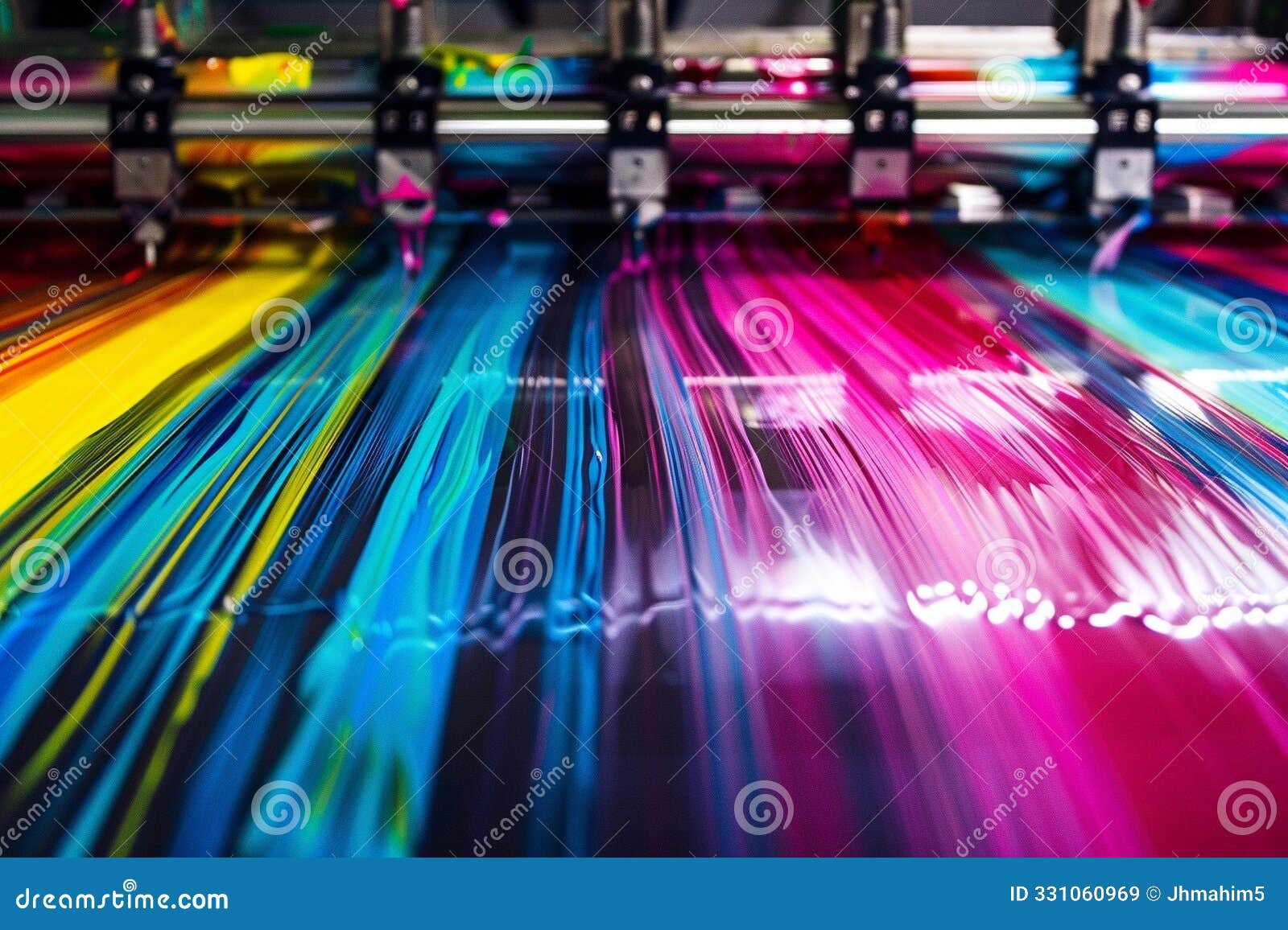 CMYK Printing Process stock illustration. Illustration of closeup ...