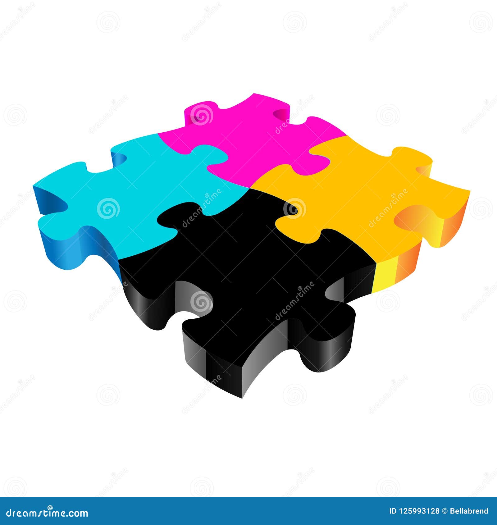 CMYK. Puzzle. Royalty-Free Stock Image | CartoonDealer.com #35102632