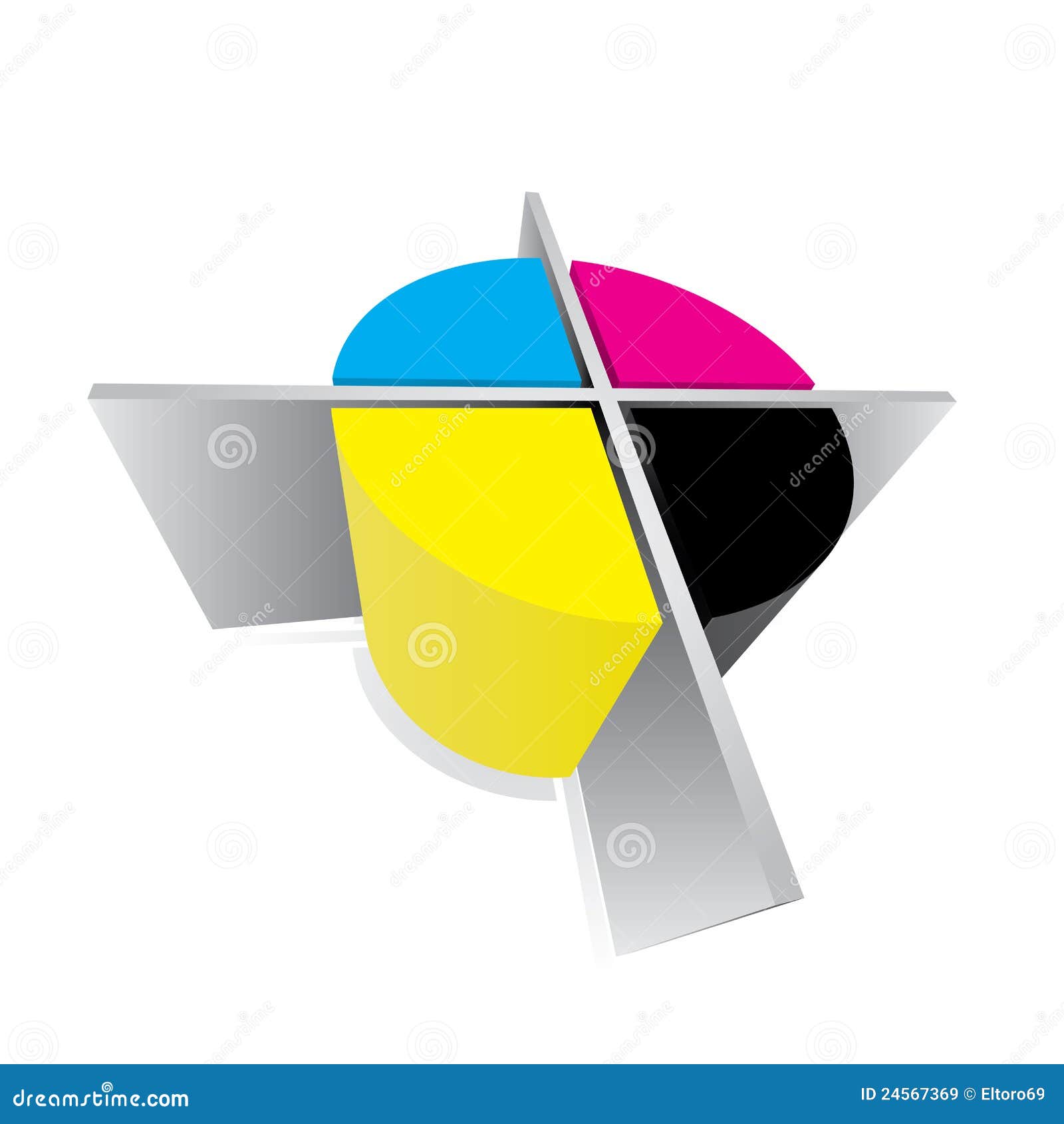 CMYK registration mark stock illustration. Illustration of press - 24567369