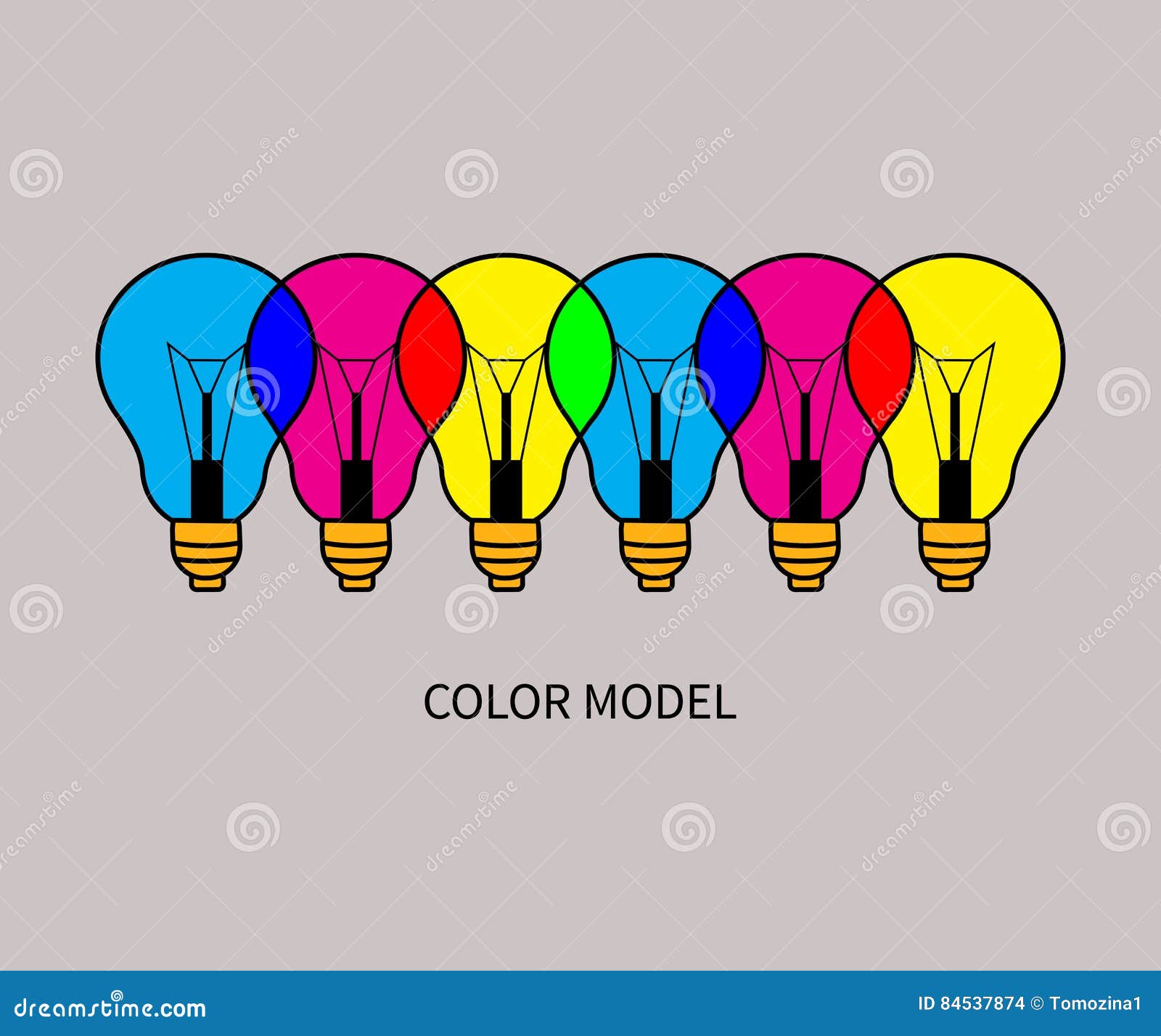 CMYK and RGB stock vector. Illustration of cyan, blue - 84537874