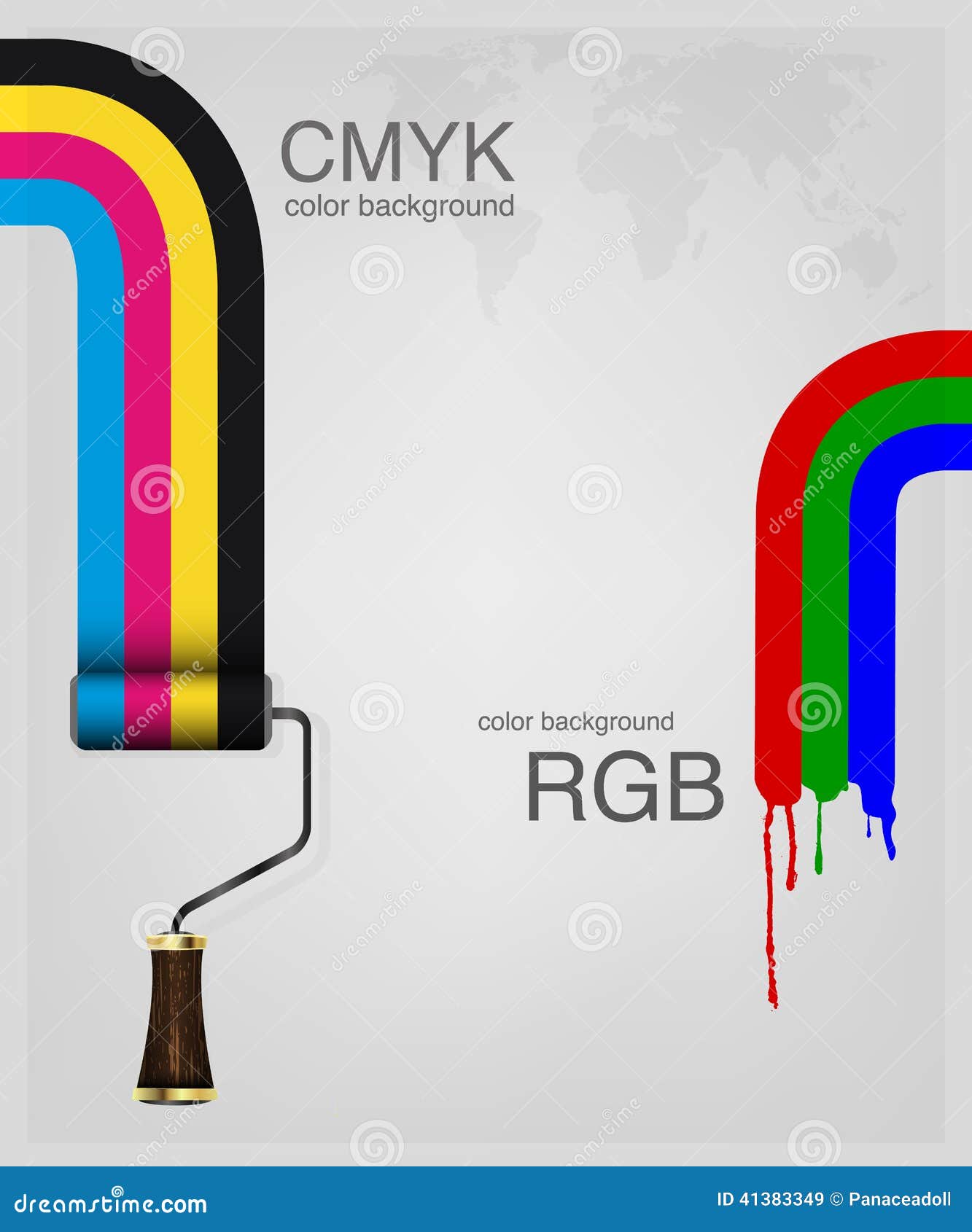CMYK and RGB vector stock vector. Illustration of four - 41383349