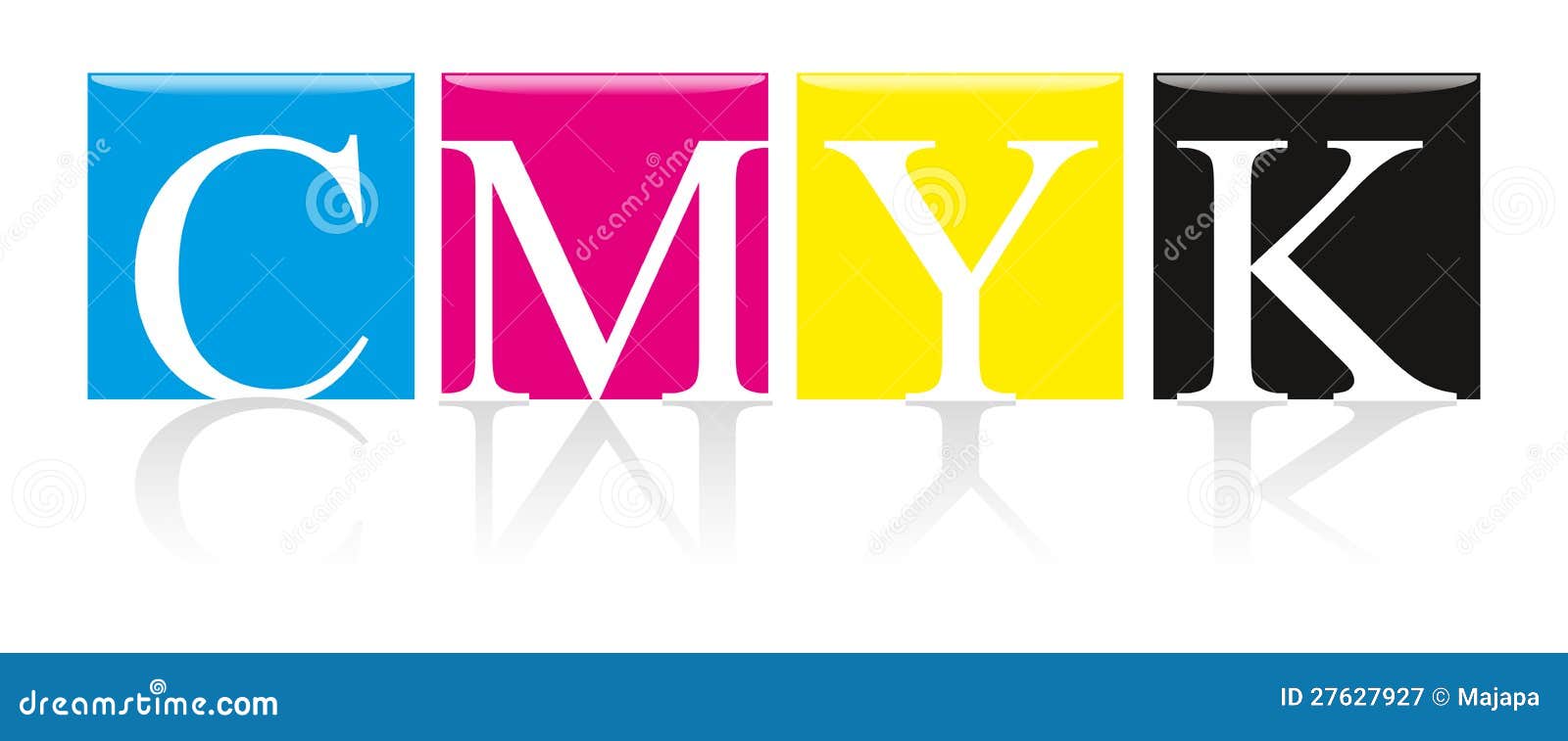 CMYK Solid Color stock illustration. Illustration of office - 27627927