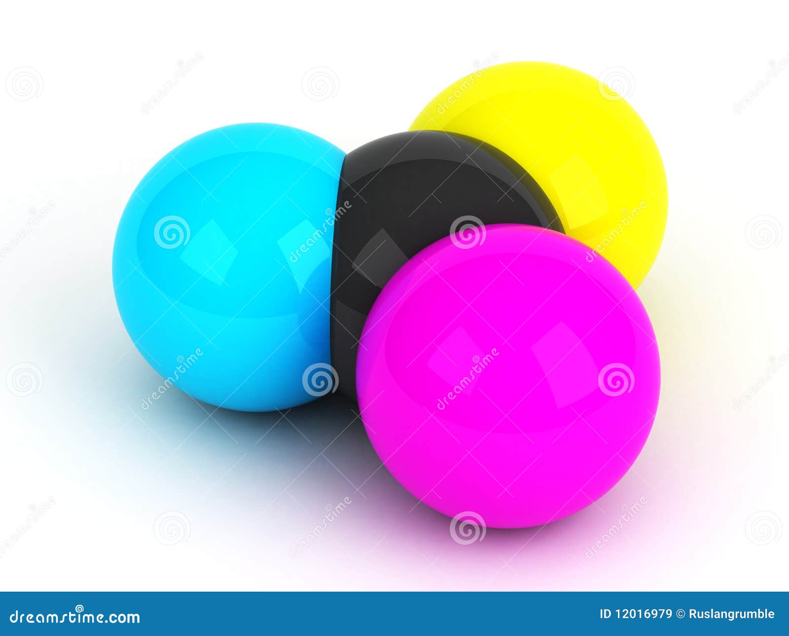 RGB And CMYK Spheres Vector Illustration | CartoonDealer.com #38631922