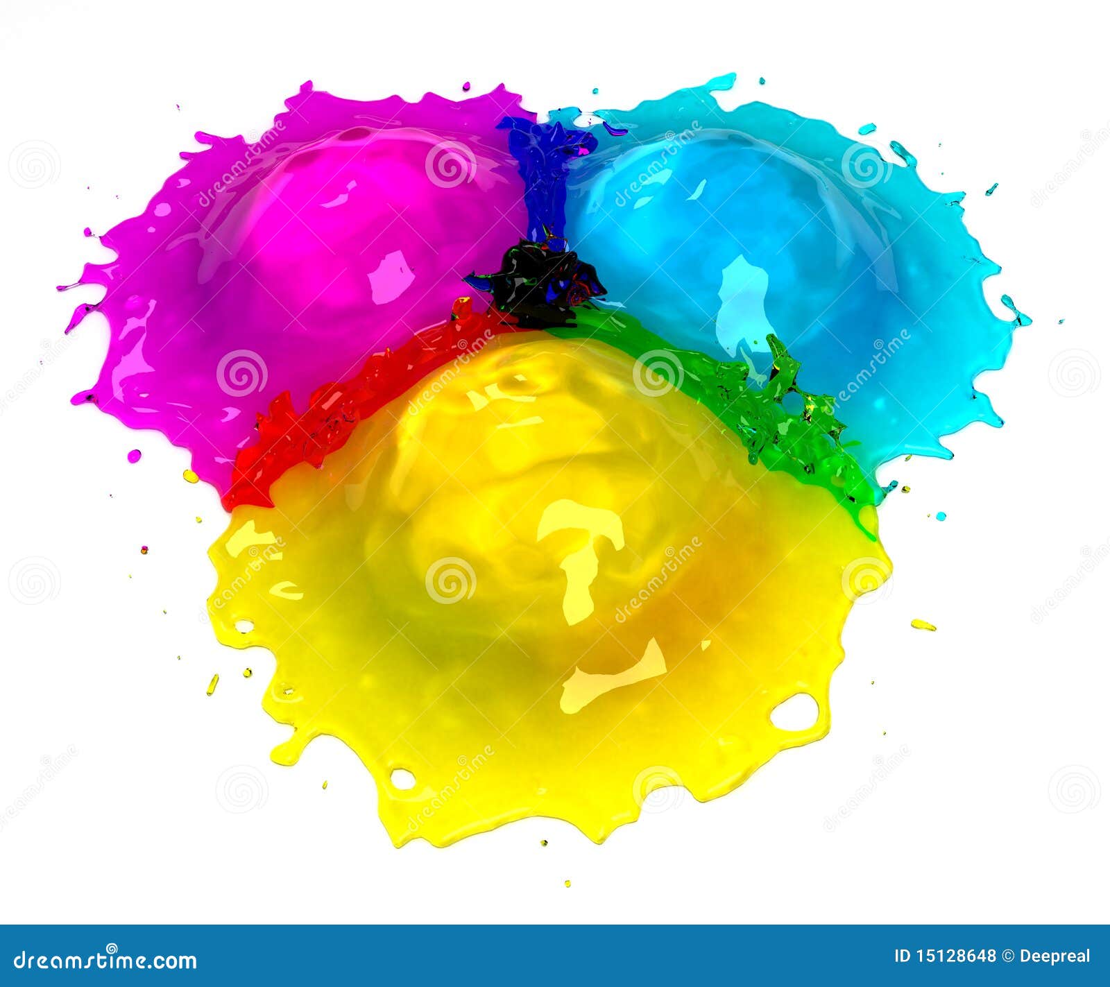 CMYK Splash stock illustration. Illustration of blue - 15128648