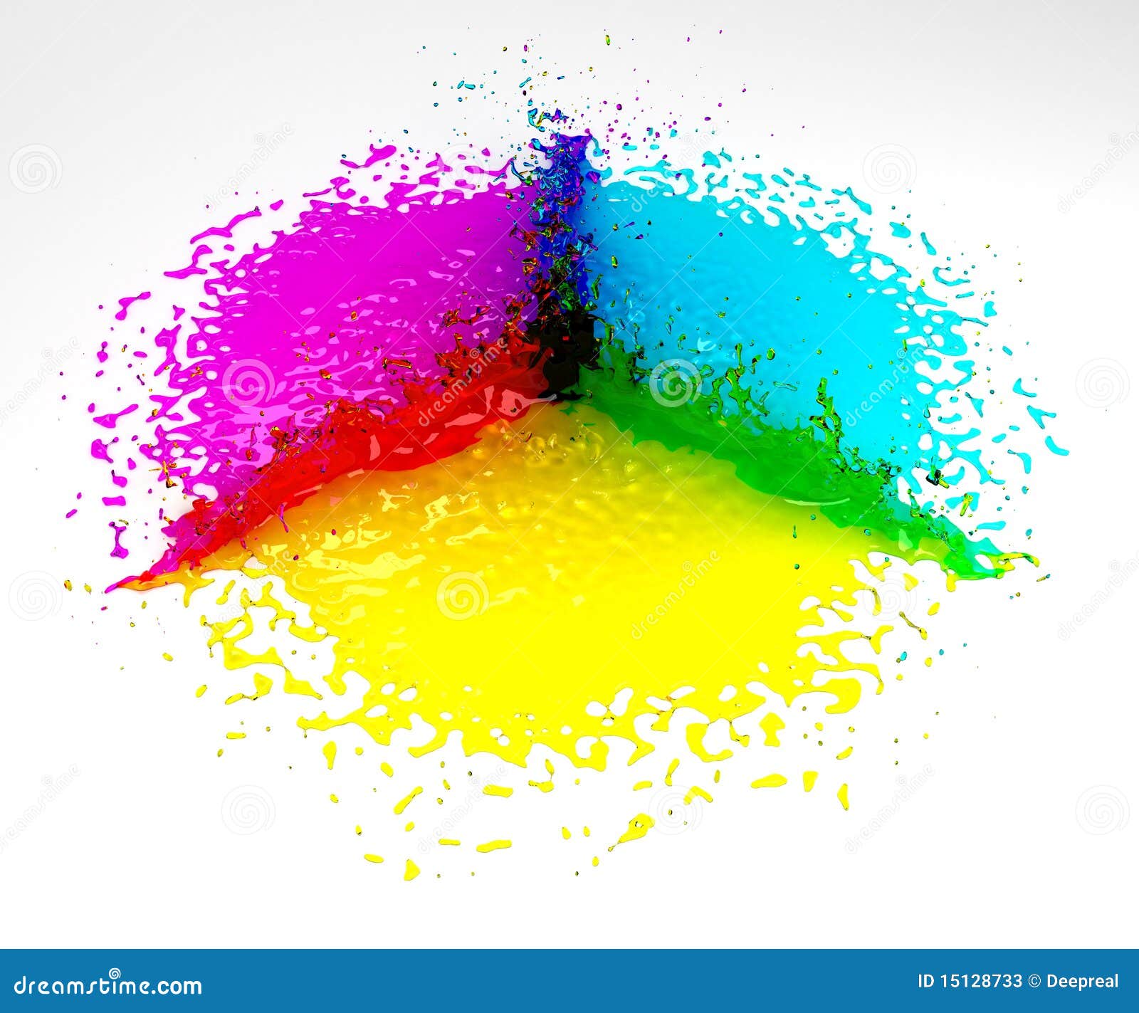 Cmyk Splash stock illustration. Illustration of print - 15128733
