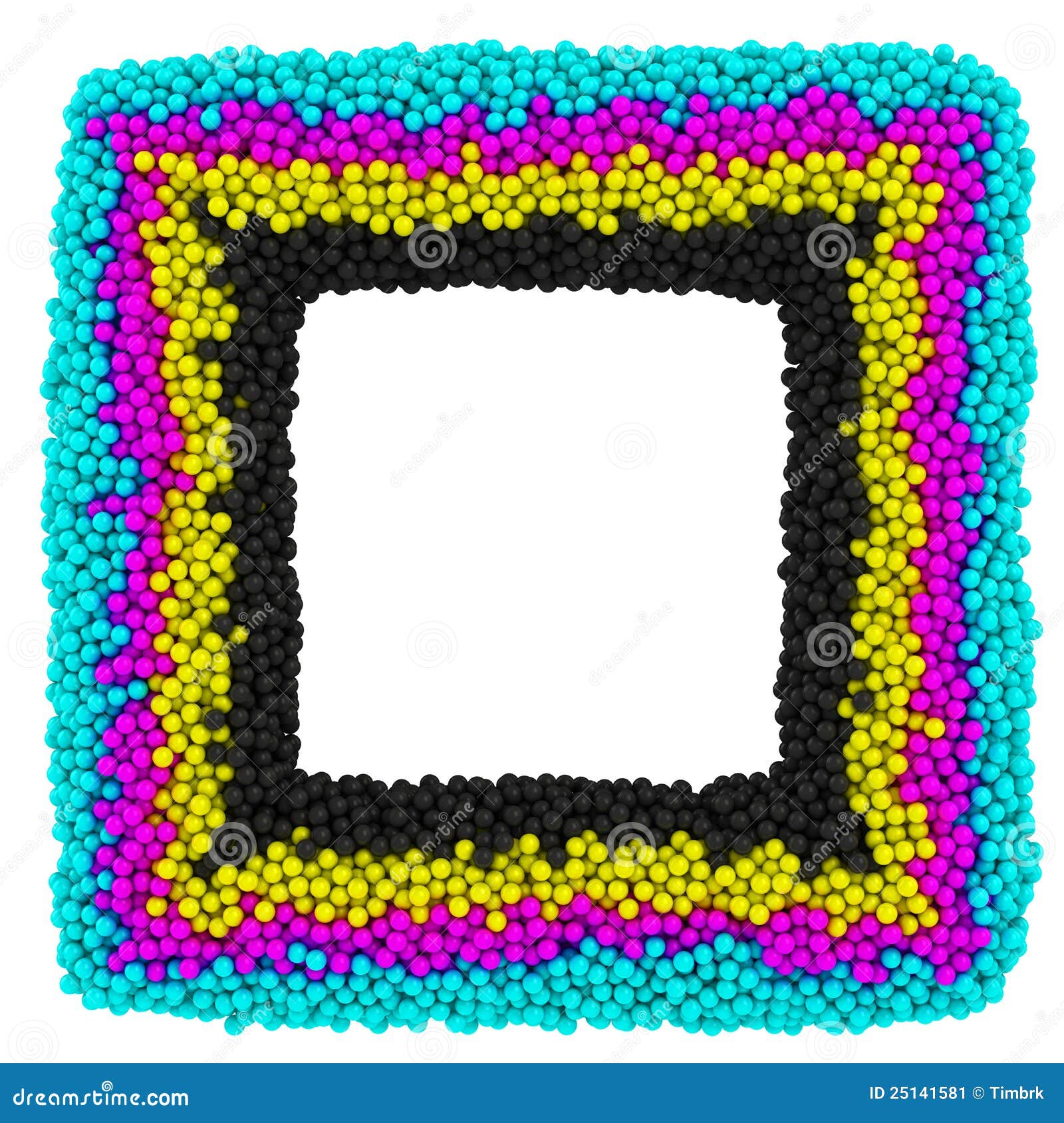 CMYK square frame stock illustration. Illustration of graphic - 25141581