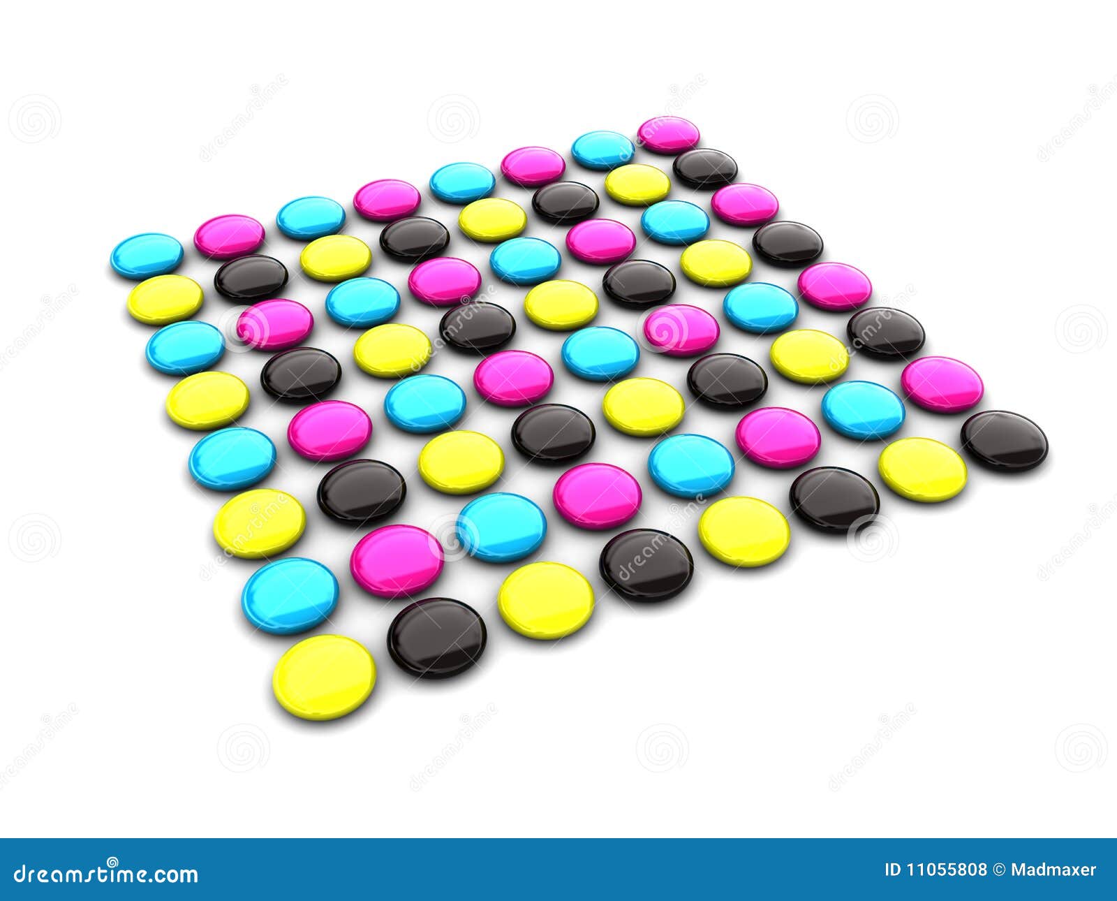 Cmyk square pattern stock illustration. Illustration of background ...