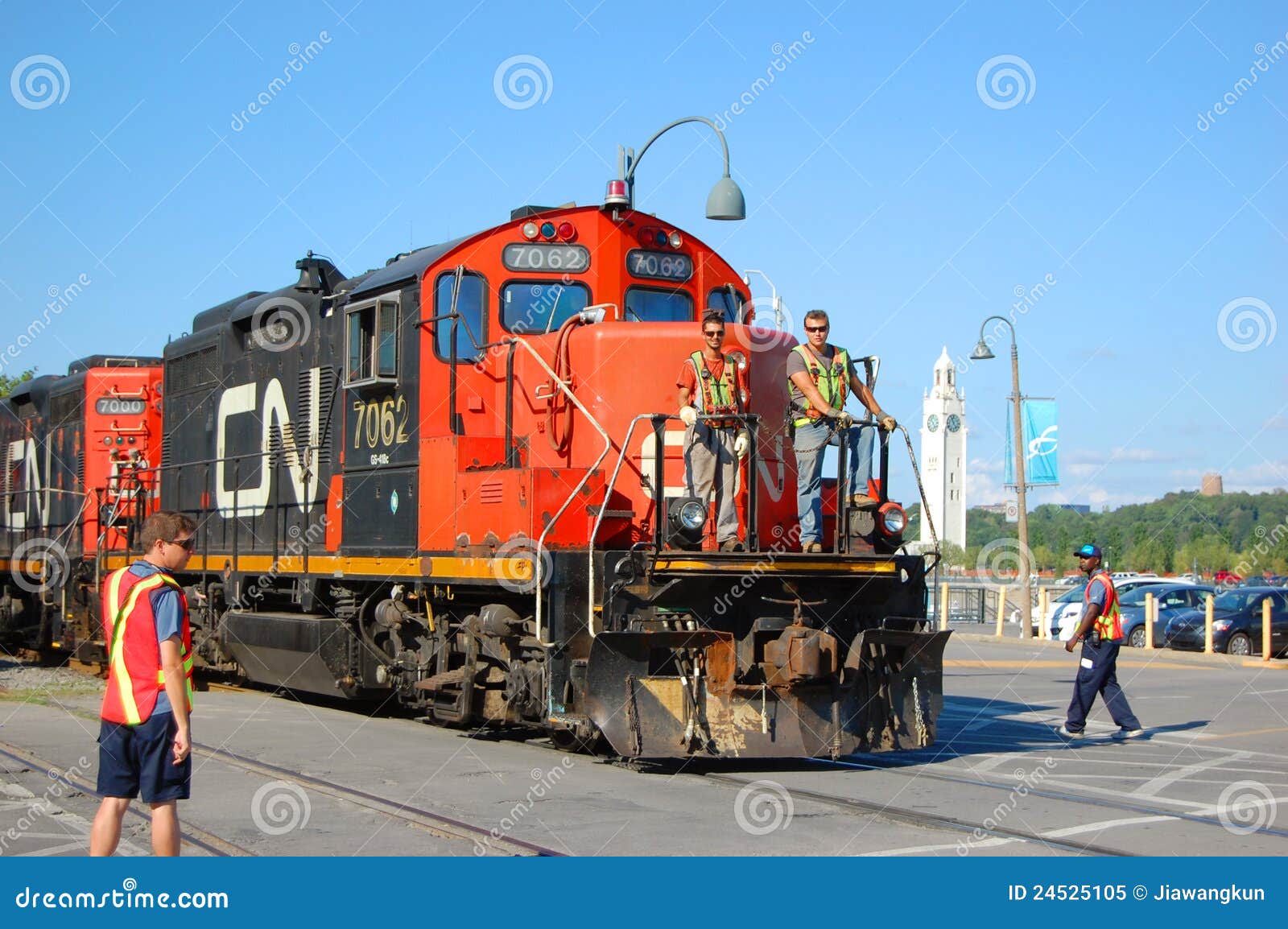 CN Diesel-Electric Locomotive Editorial Image - Image of modern ...
