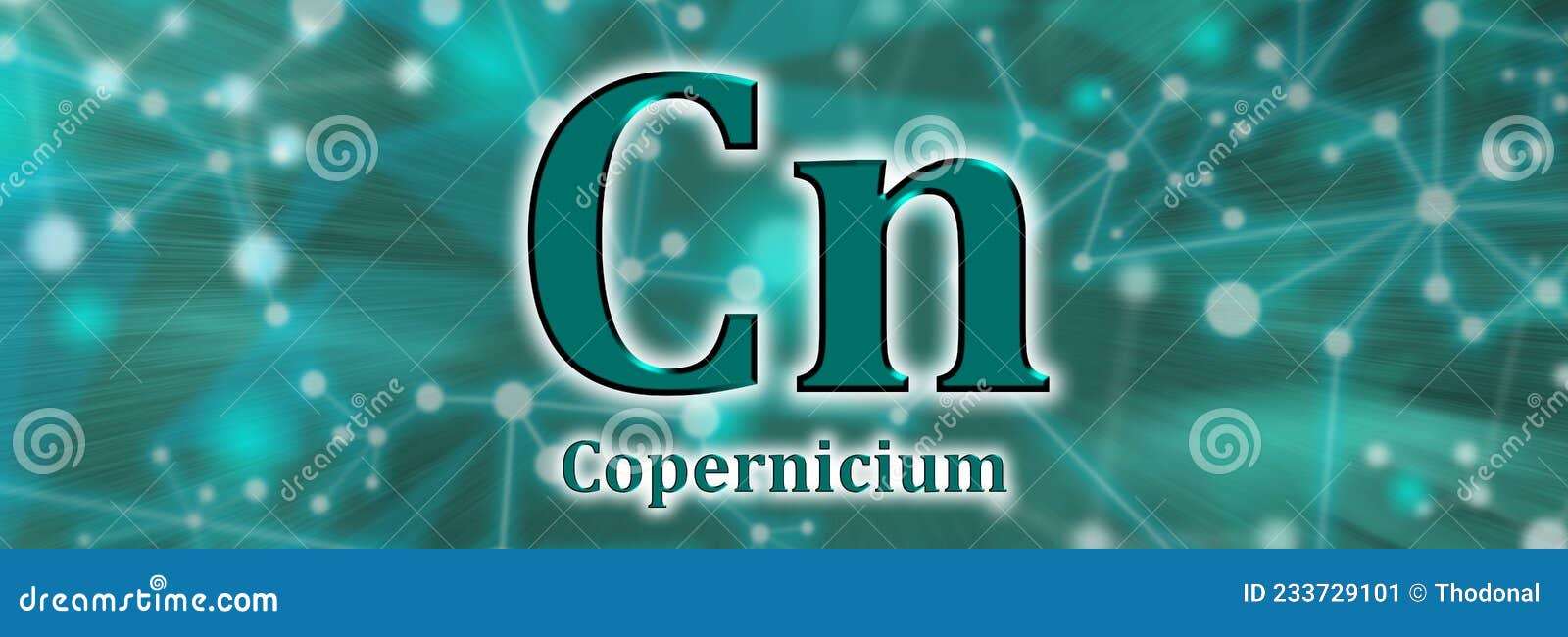 Copernicium - Cn - Chemical Element Periodic Table Hexagonal Shape ...