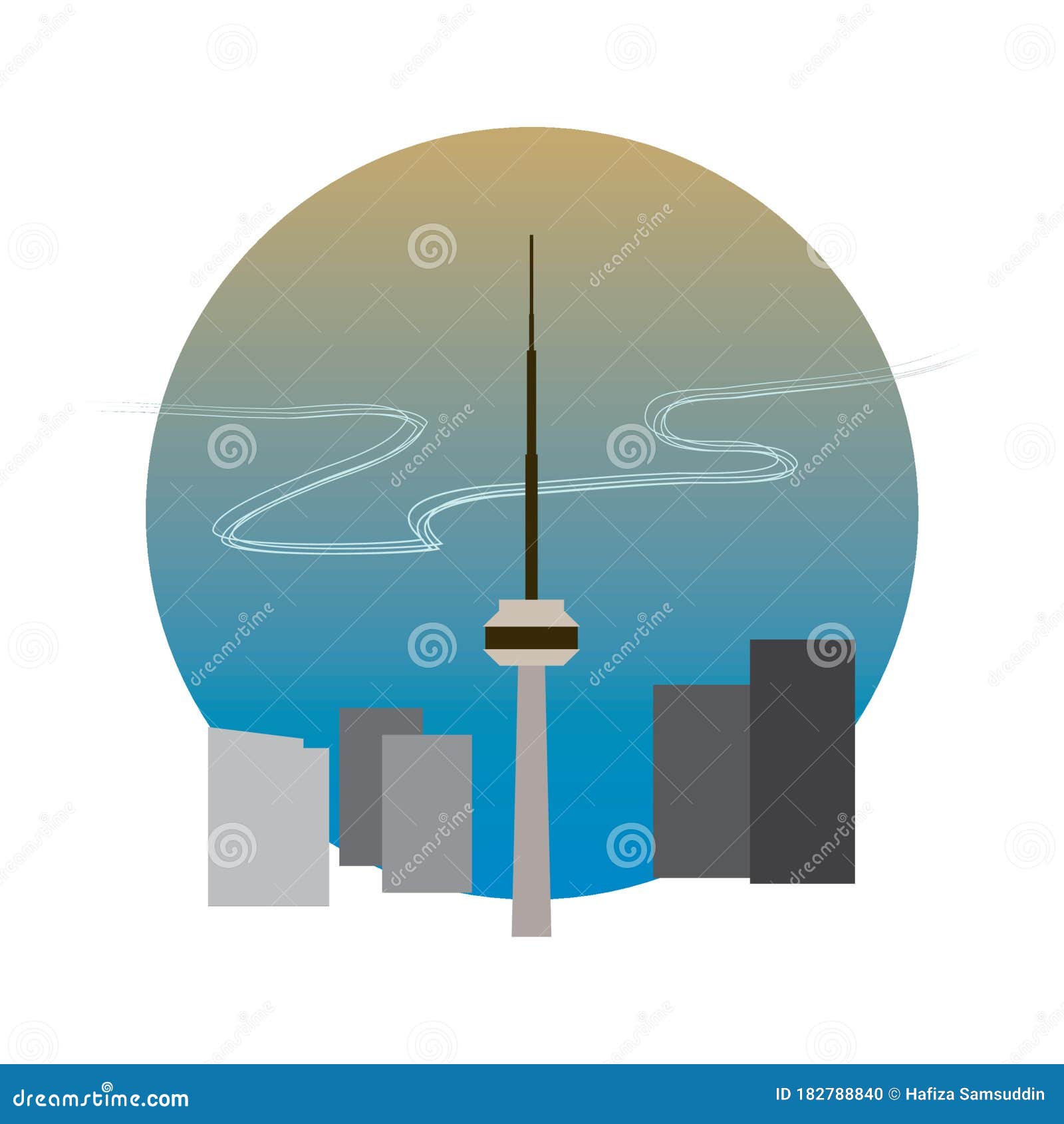 The cn tower editorial image. Illustration of observing - 182788840