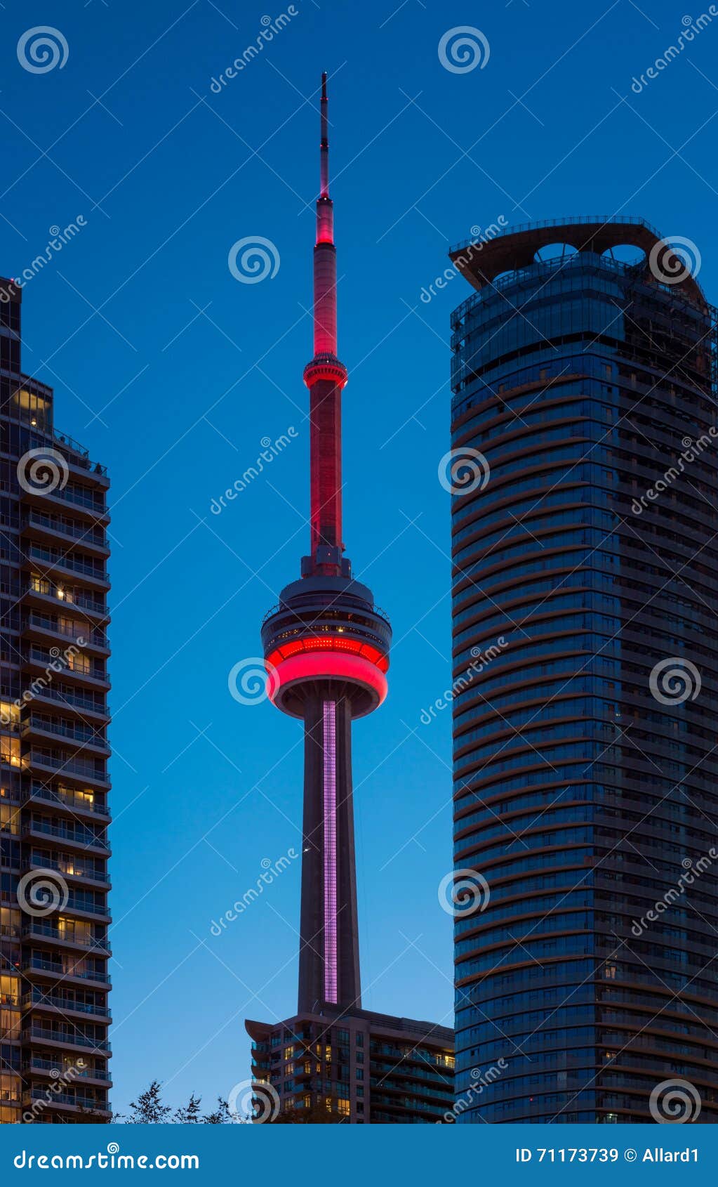 CN Tower in Toronto Canada editorial stock image. Image of tourist ...