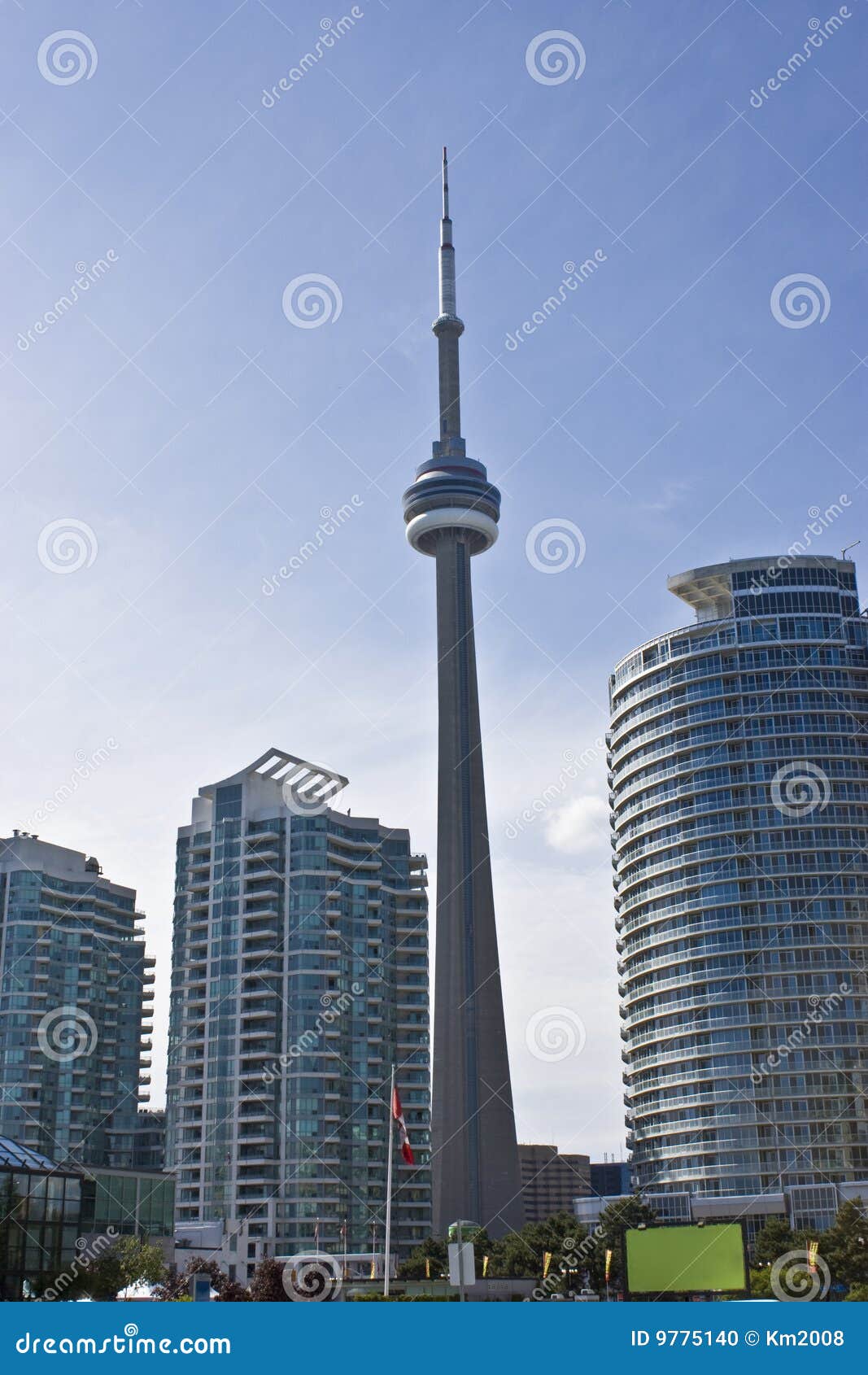 CN Tower - Toronto Harbourfront Editorial Image - Image of blue ...