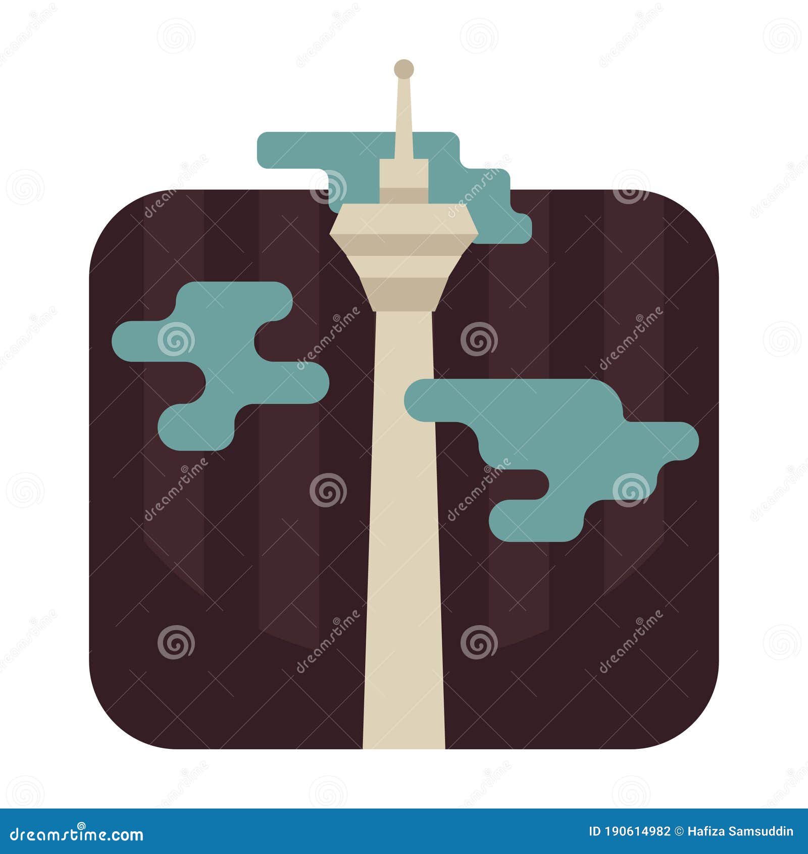 Cn Tower. Vector Illustration Decorative Design Stock Vector ...