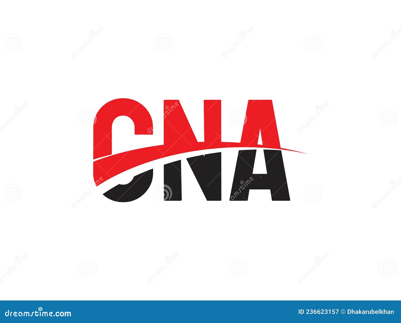 CNA Letter Initial Logo Design Vector Illustration Stock Vector ...