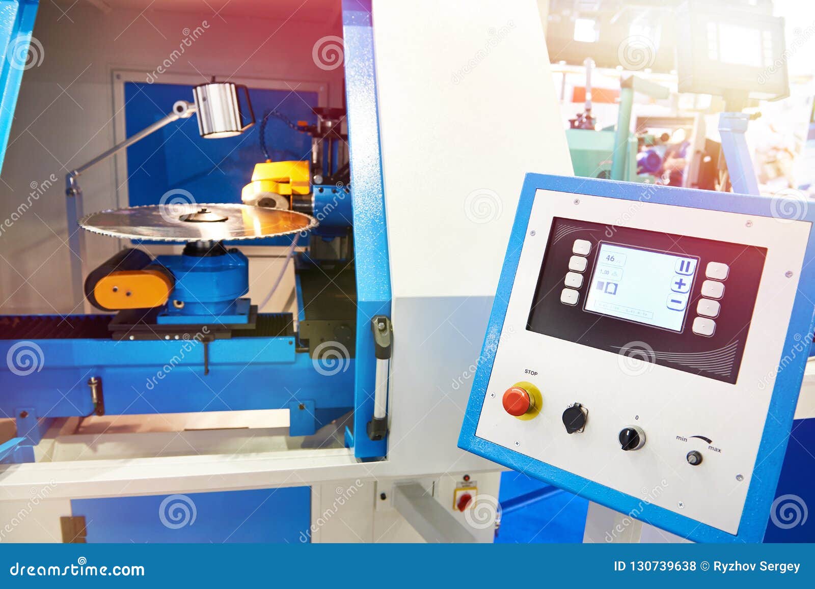 CNC Automatic Sharpening Machine Circular Saws Stock Photo - Image of ...