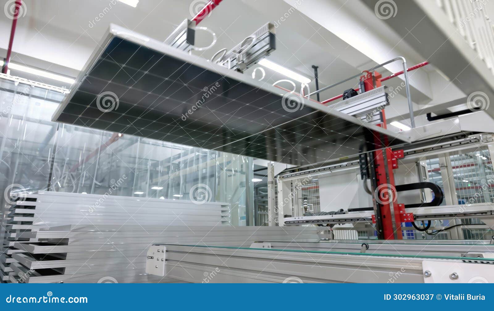 Production Line of the Solar Cell Plant. CNC Automatic Solar Cell ...
