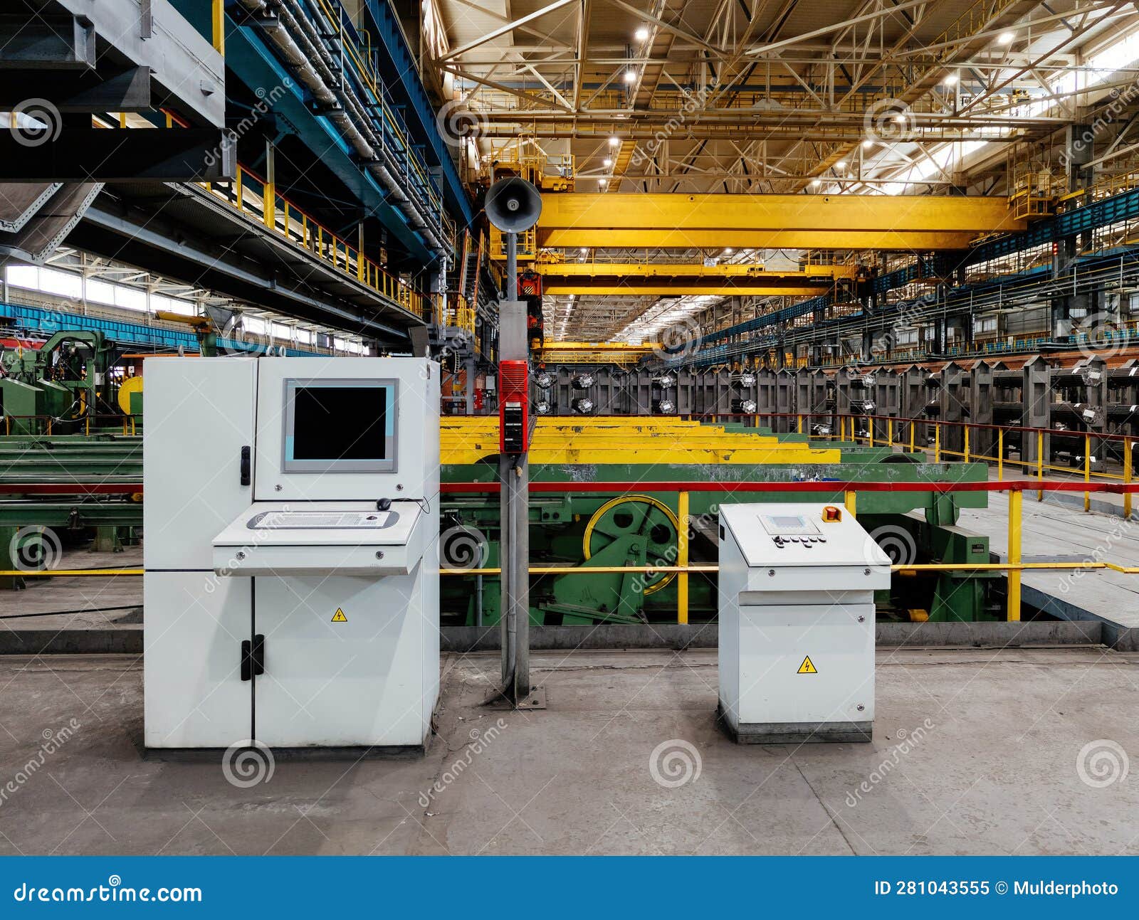CNC Control Device in Rolled Metal Factory Editorial Image - Image of ...