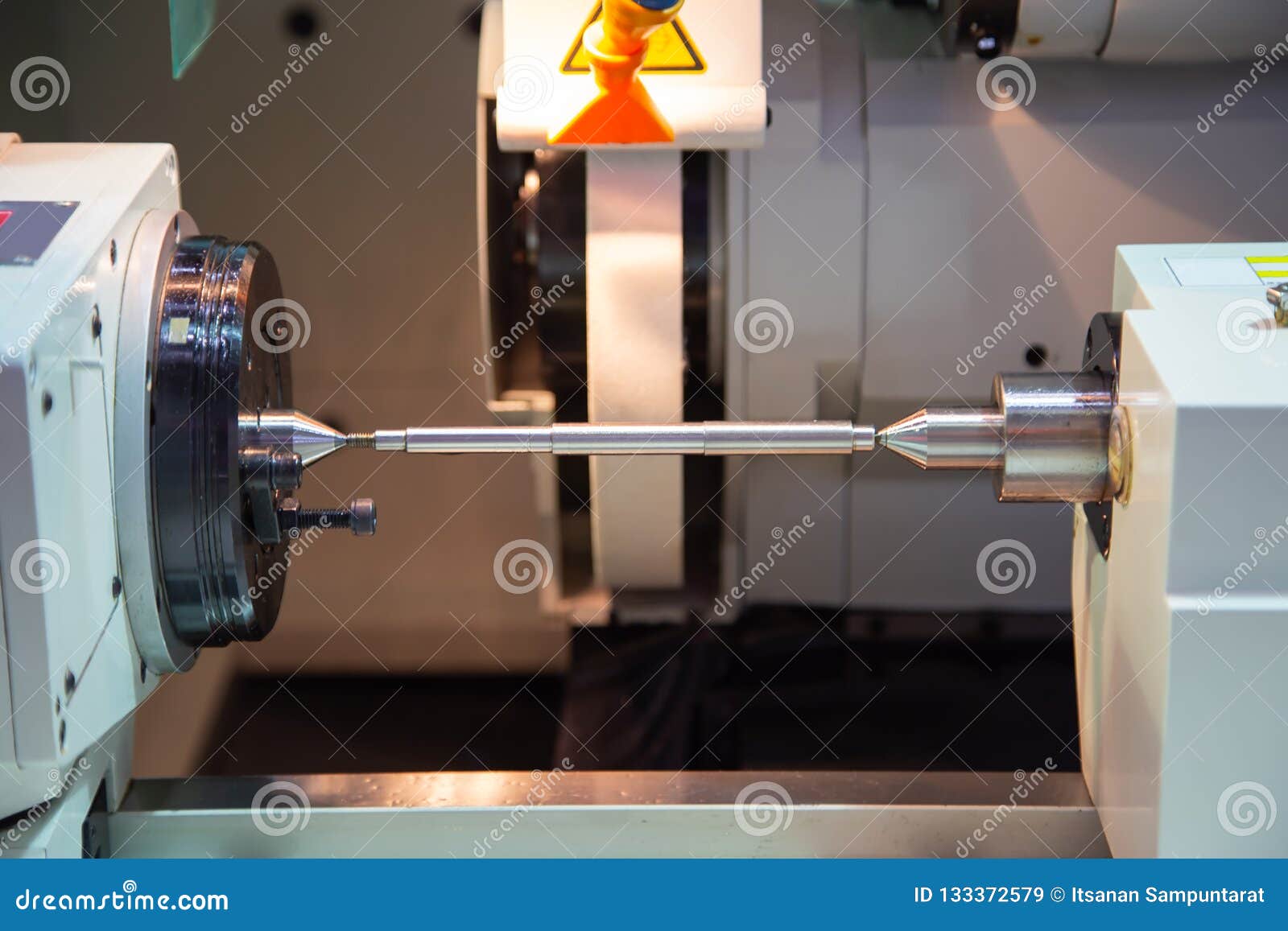 CNC Cylindrical Grinding Machine Stock Image - Image of industrial ...