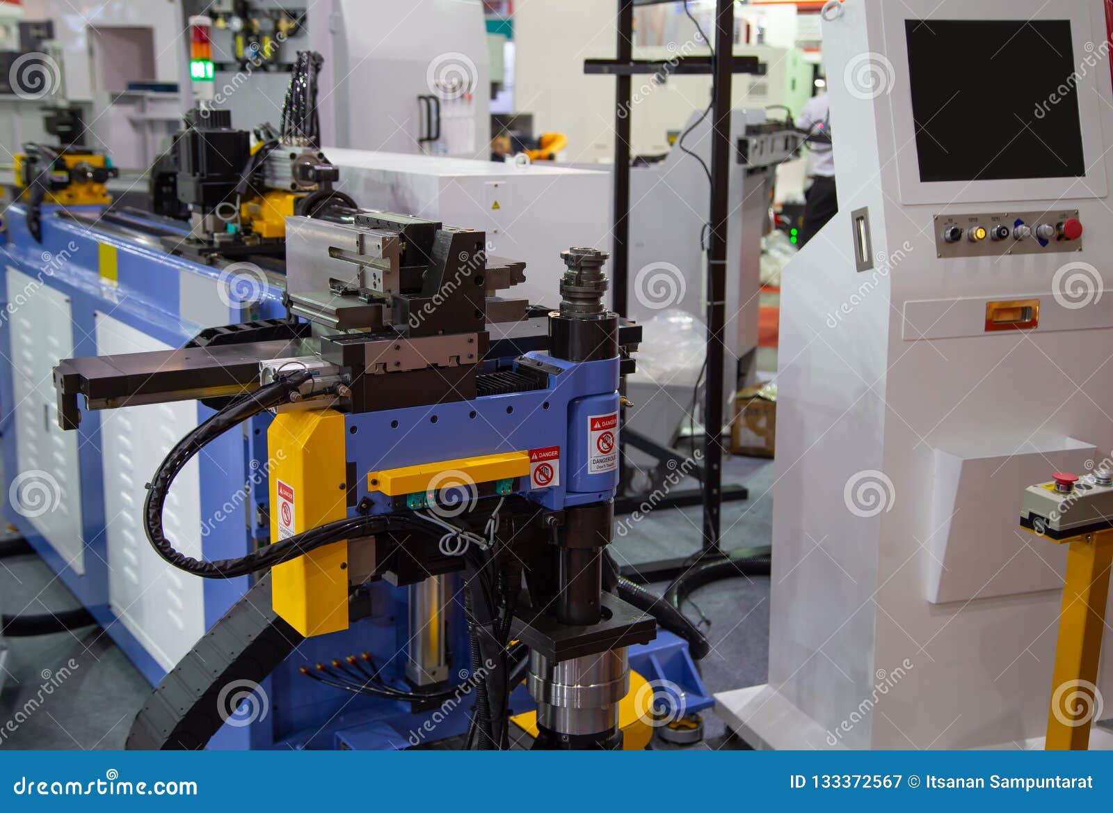 CNC 3D Pipe Bending Machine Stock Image - Image of numerical, plant ...