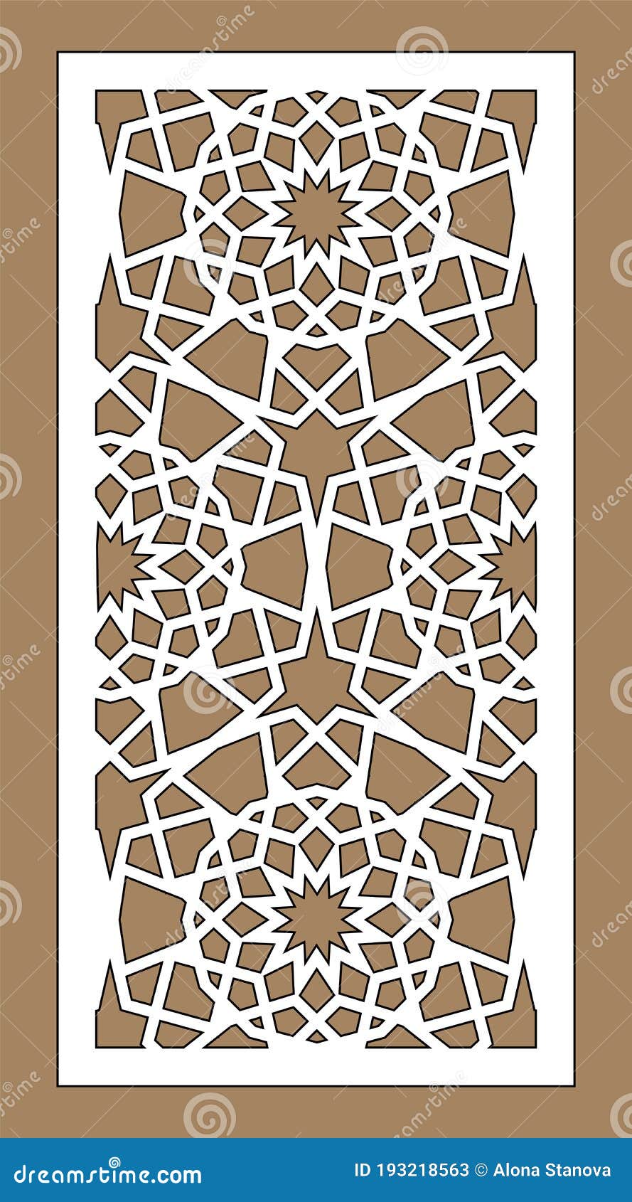 Cnc Decorative Pattern, Jali Design, Interior Element. Islamic , Arabic ...