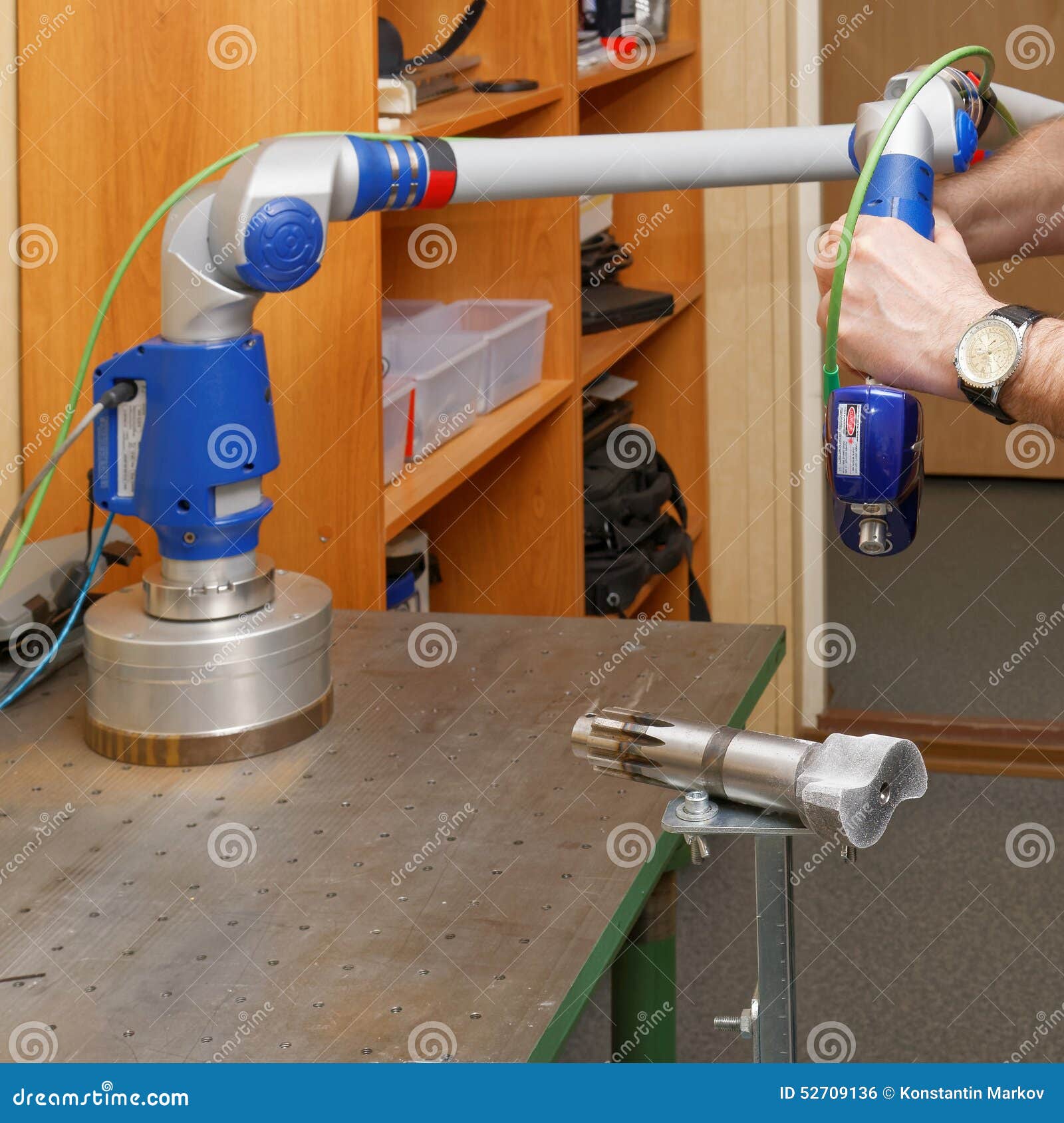 CNC Digitizing. Three Dimensional Scanner Stock Photo - Image of ...