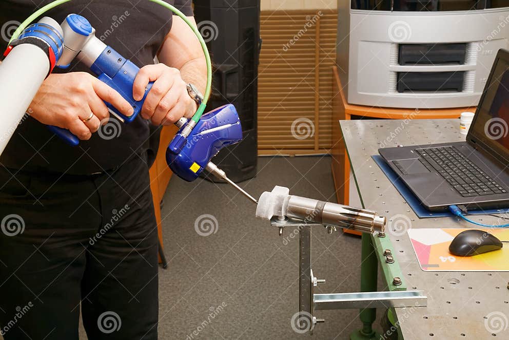 CNC Digitizing. Three Dimensional Scanner Stock Image - Image of ...