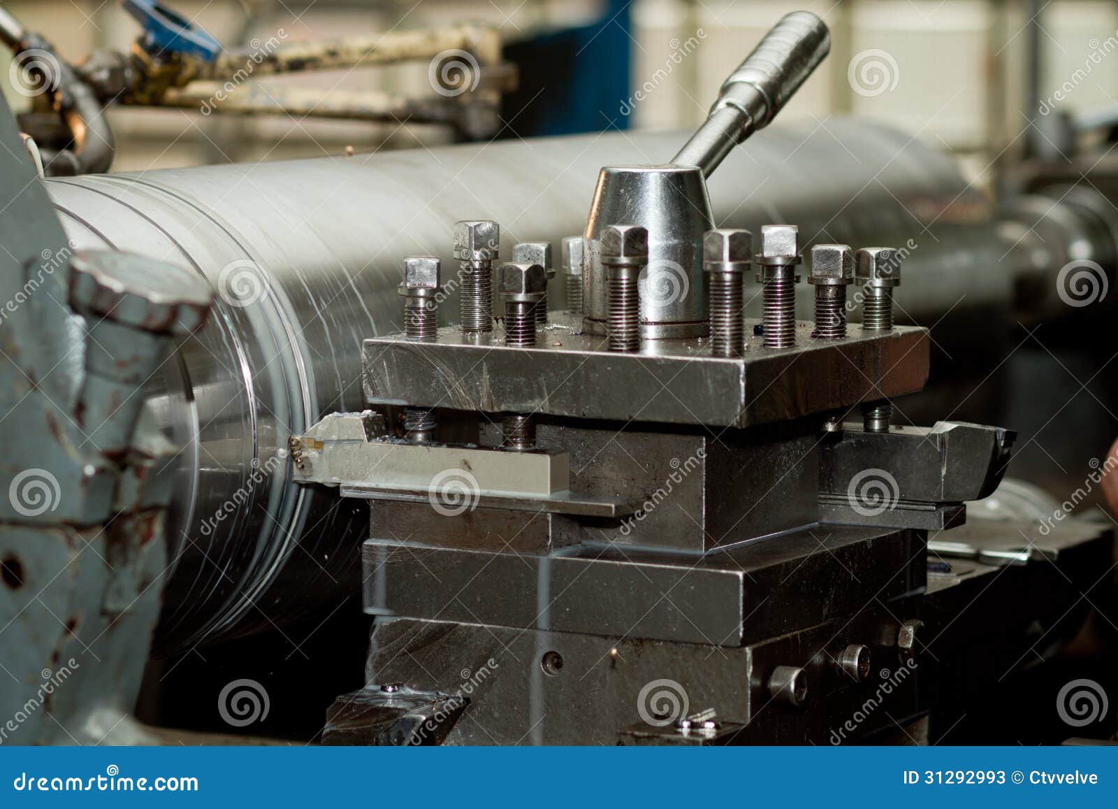 CNC Drilling and Milling Machine Stock Image - Image of factory ...
