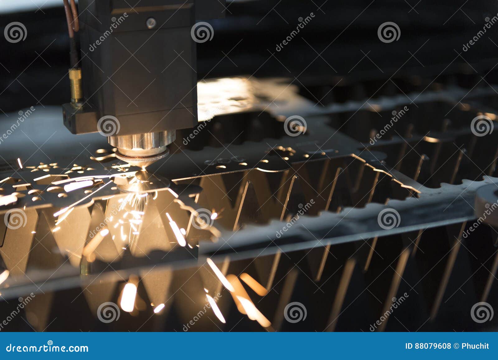 The CNC laser cut machine stock photo. Image of design - 88079608