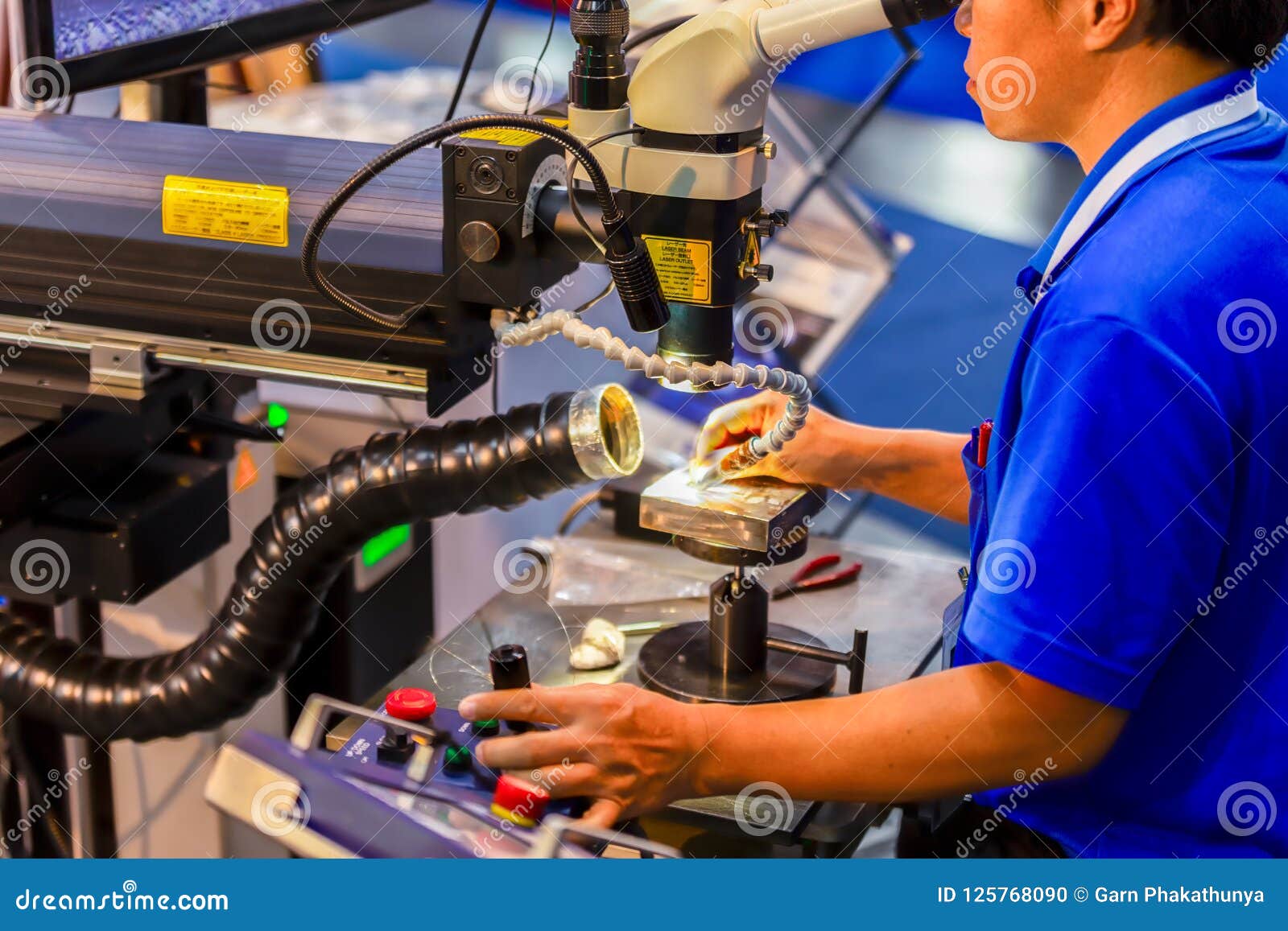 CNC Laser Microscope Welding Machine for Cutting of Metal, Modern ...