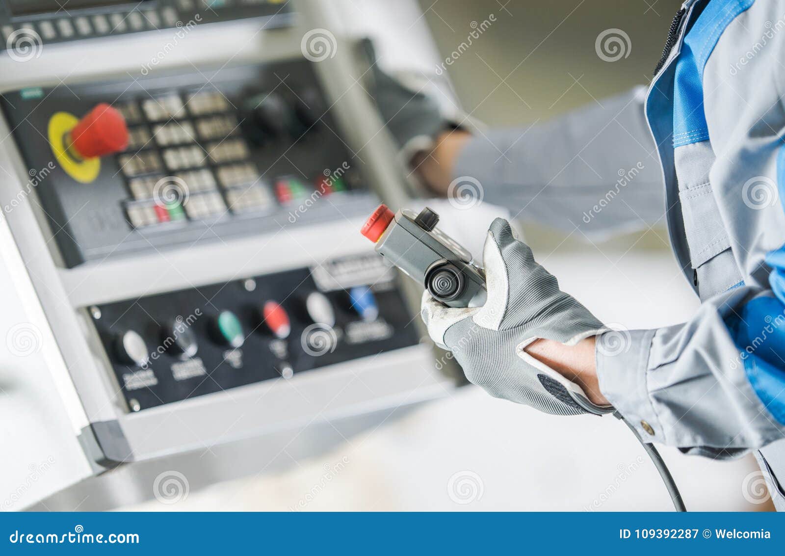 CNC Lathe Control Panel stock image. Image of control - 109392287