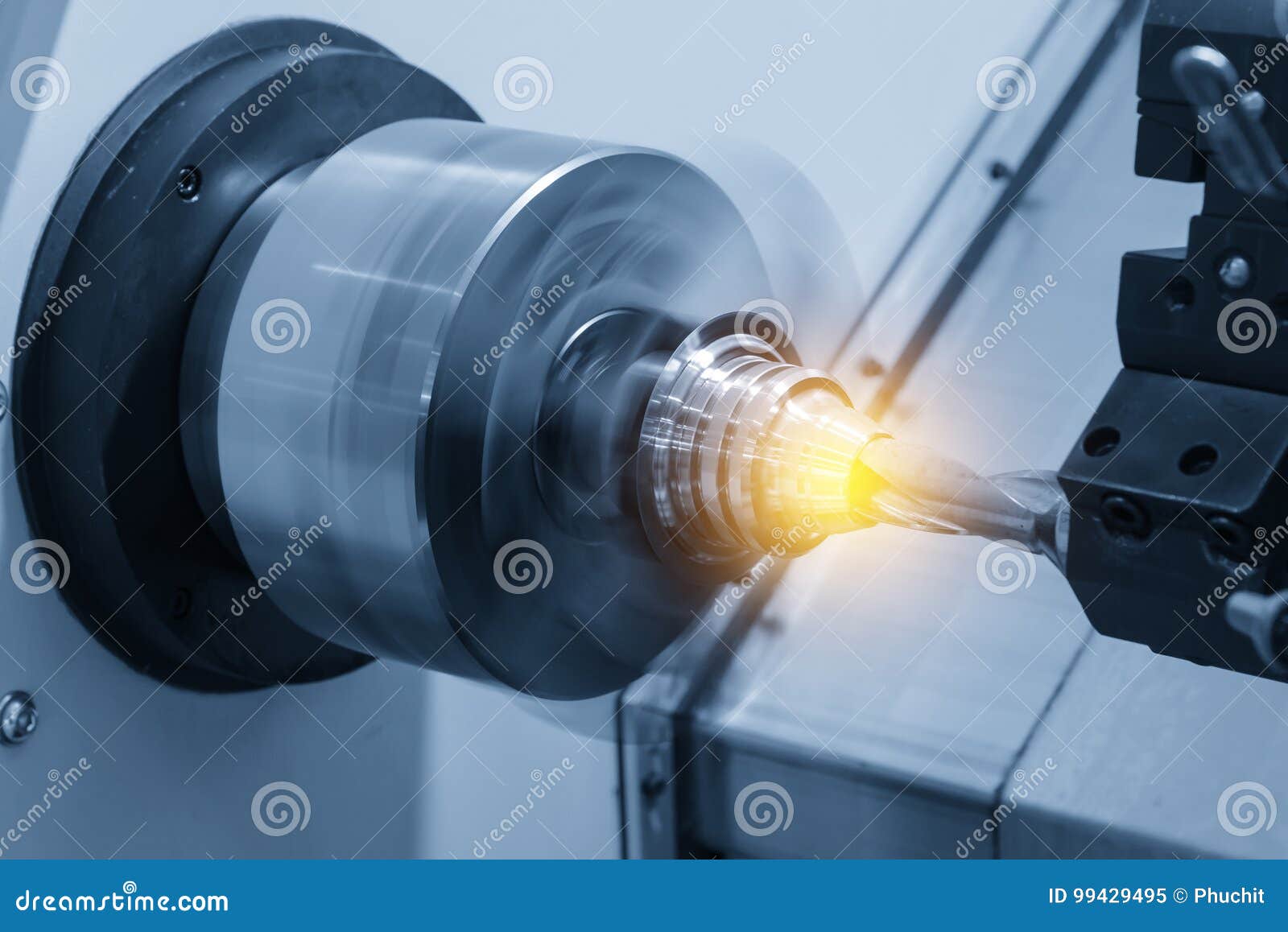 CNC Lathe Machine or Turning Machine Stock Image - Image of alloy ... CNC Lathe Machine or Turning Machine Stock Image - Image of alloy ...