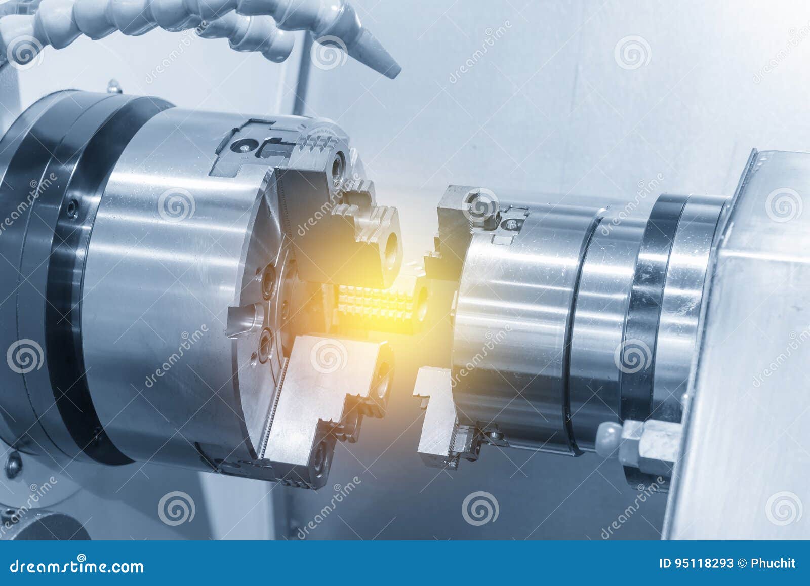 CNC Lathe Machine or Turning Machine Stock Image - Image of machine ... CNC Lathe Machine or Turning Machine Stock Image - Image of machine ...