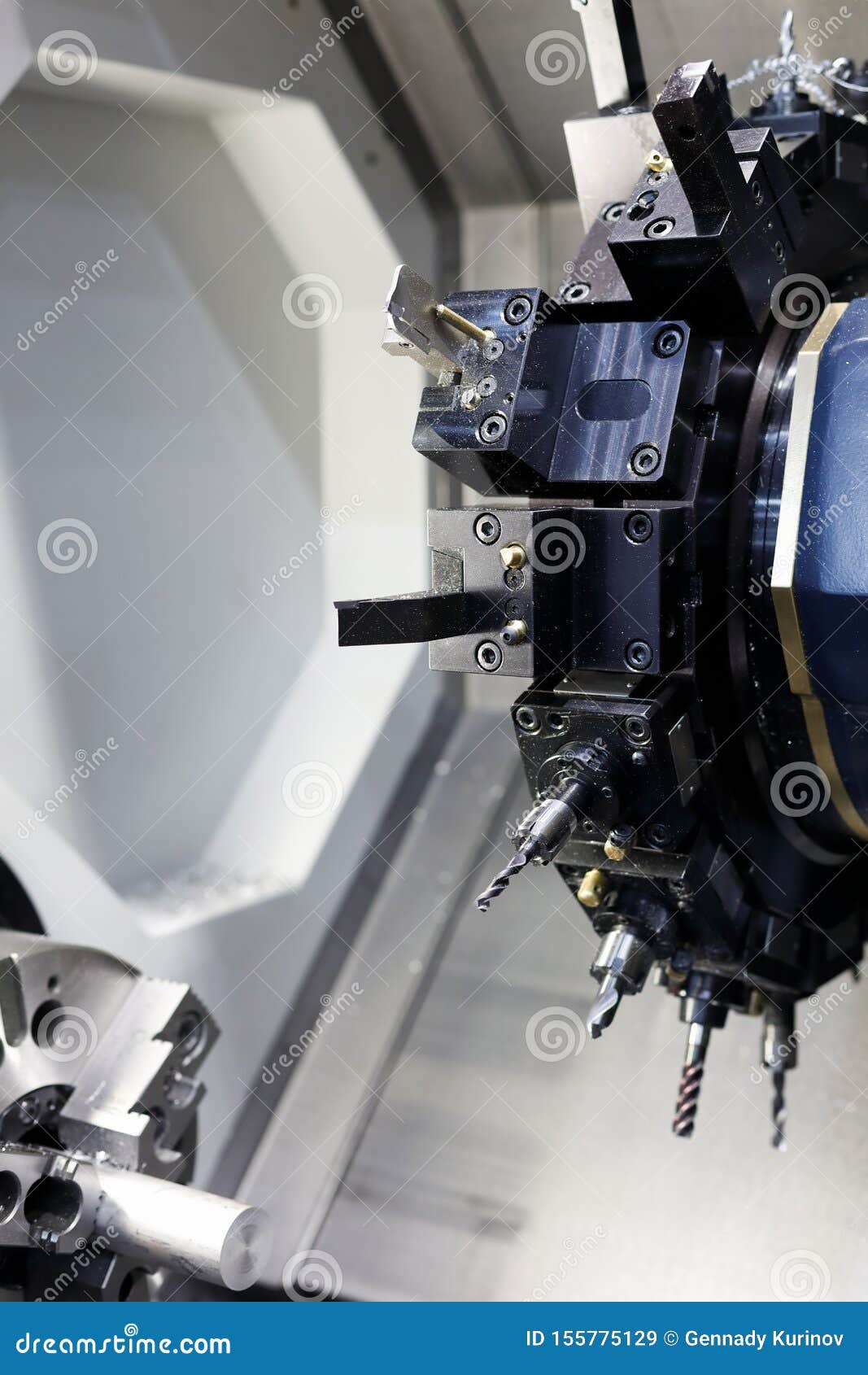 Machine Gun In A Turret On A Combat Wagon Stock Photography ...
