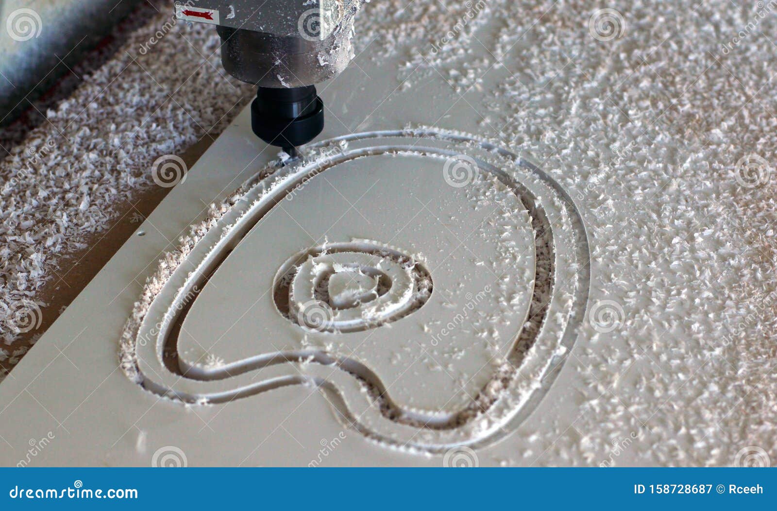 CNC letter cut stock image. Image of machine, precision - 158728687