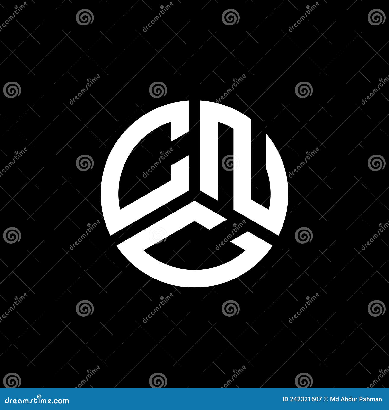 CNC Letter Logo Design on White Background. CNC Creative Initials ...