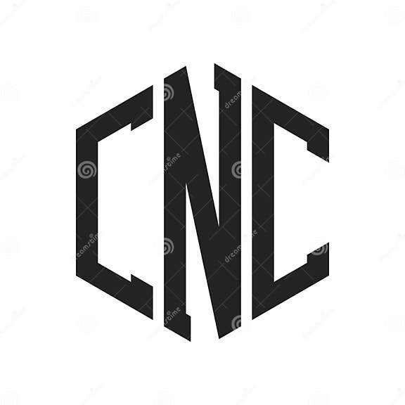 CNC Logo Design. Initial Letter CNC Monogram Logo Using Hexagon Shape ...