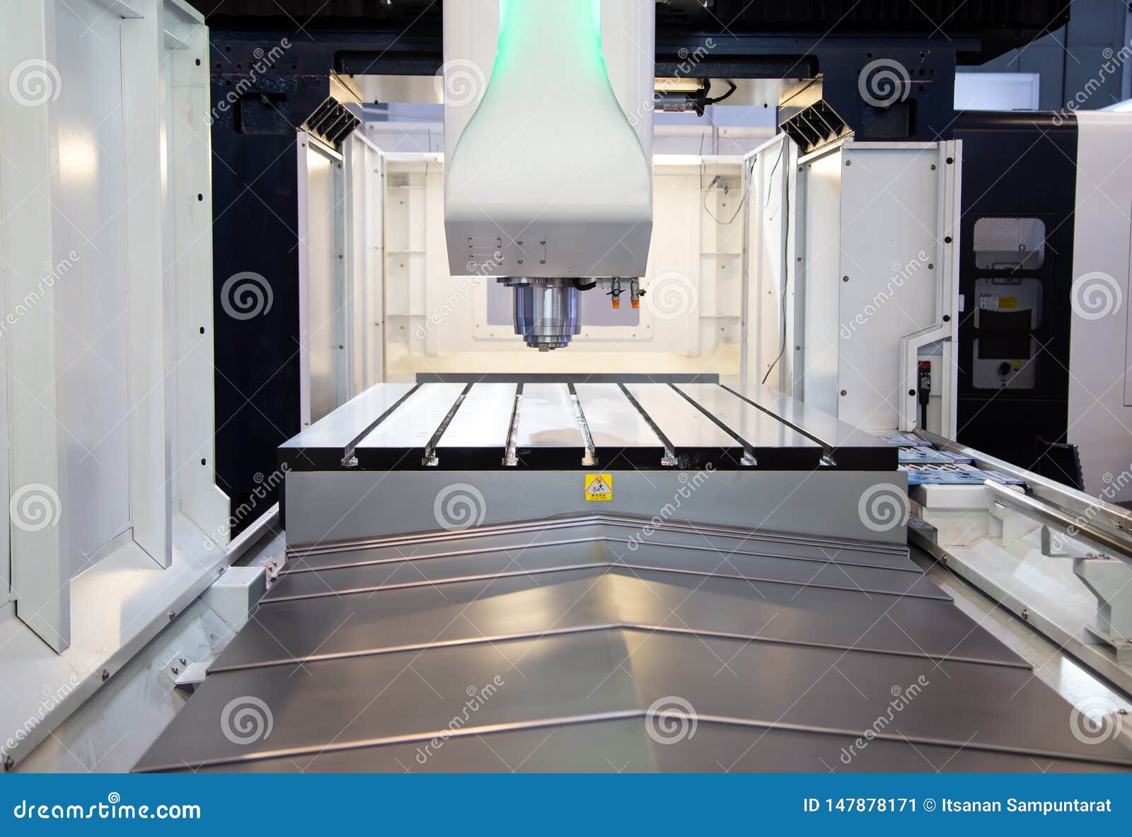 CNC machine center stock image. Image of mill, production - 147878171