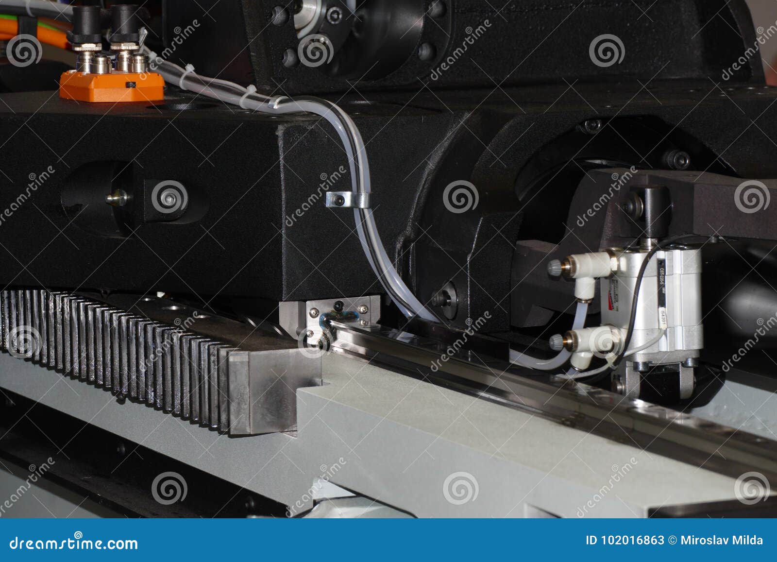 CNC machine stock image. Image of white, machinery, milling - 102016863