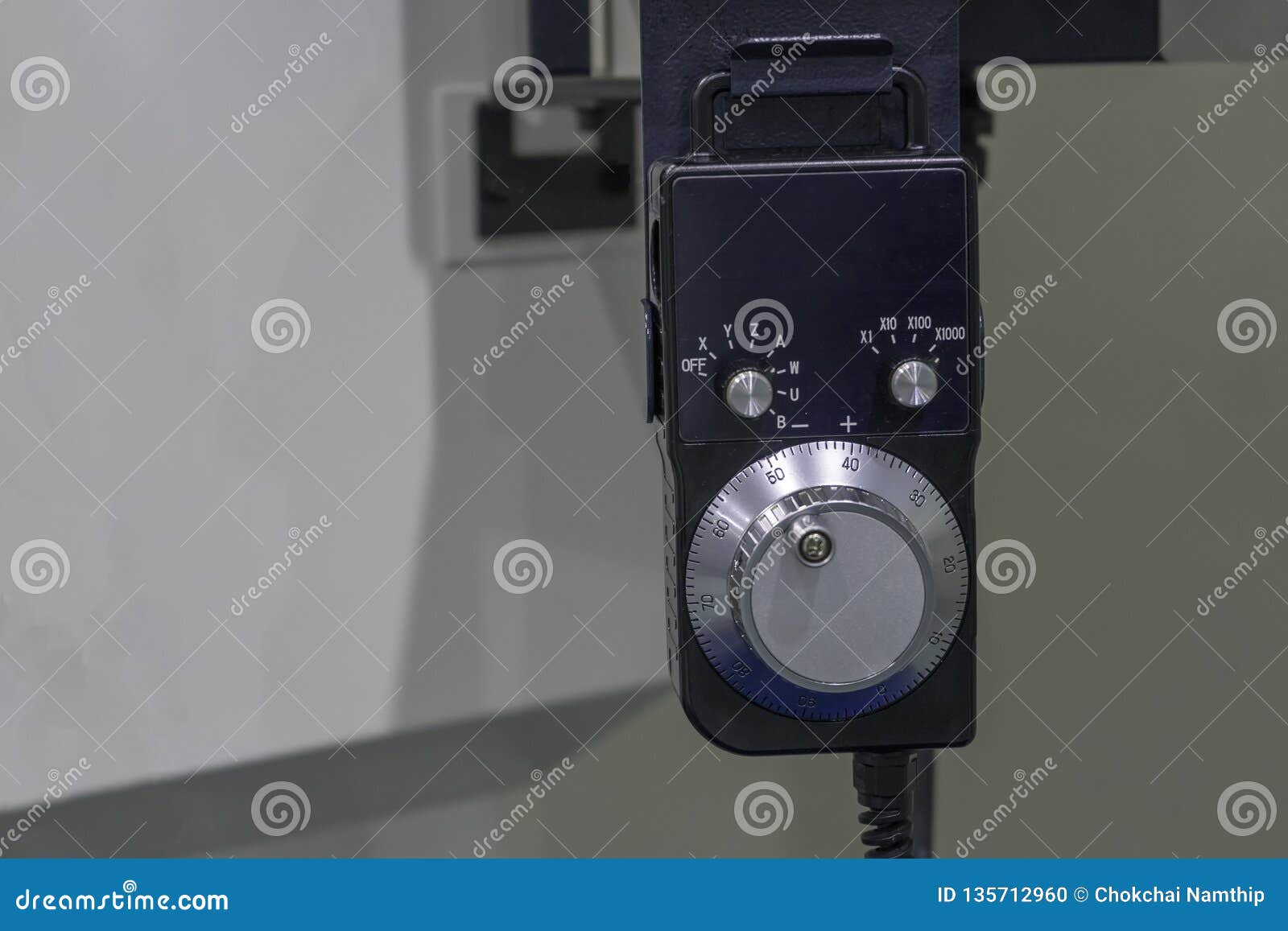 CNC Machine of Controller Panel Handle Remote Stock Photo - Image of ...
