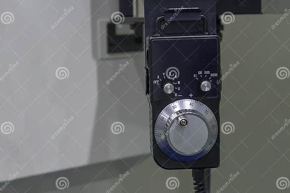 CNC Machine of Controller Panel Handle Remote Stock Photo - Image of ...