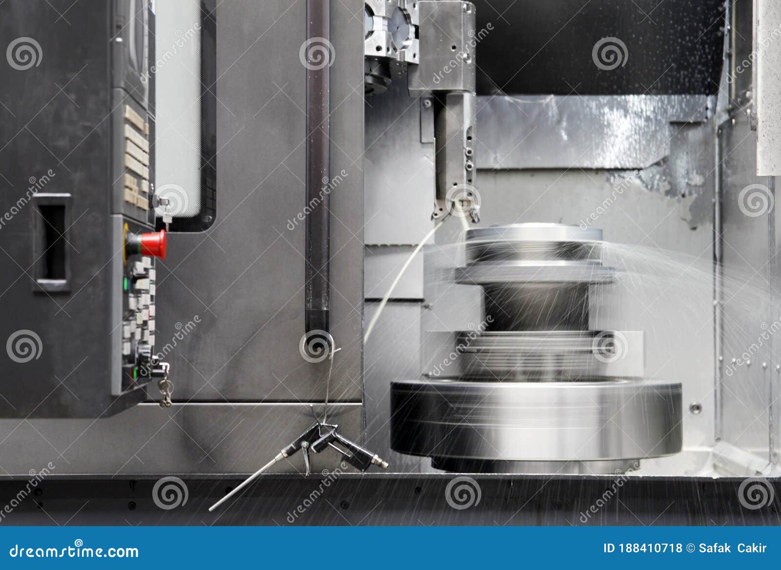 Metalworking CNC Milling Machine Stock Photo - Image of machinery ...