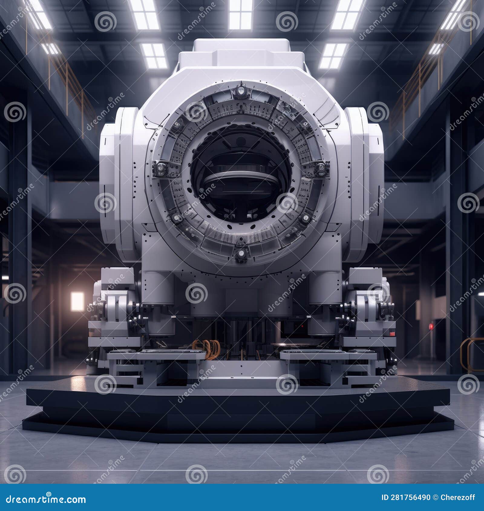 The CNC Machine of the Future Stock Illustration - Illustration of ...