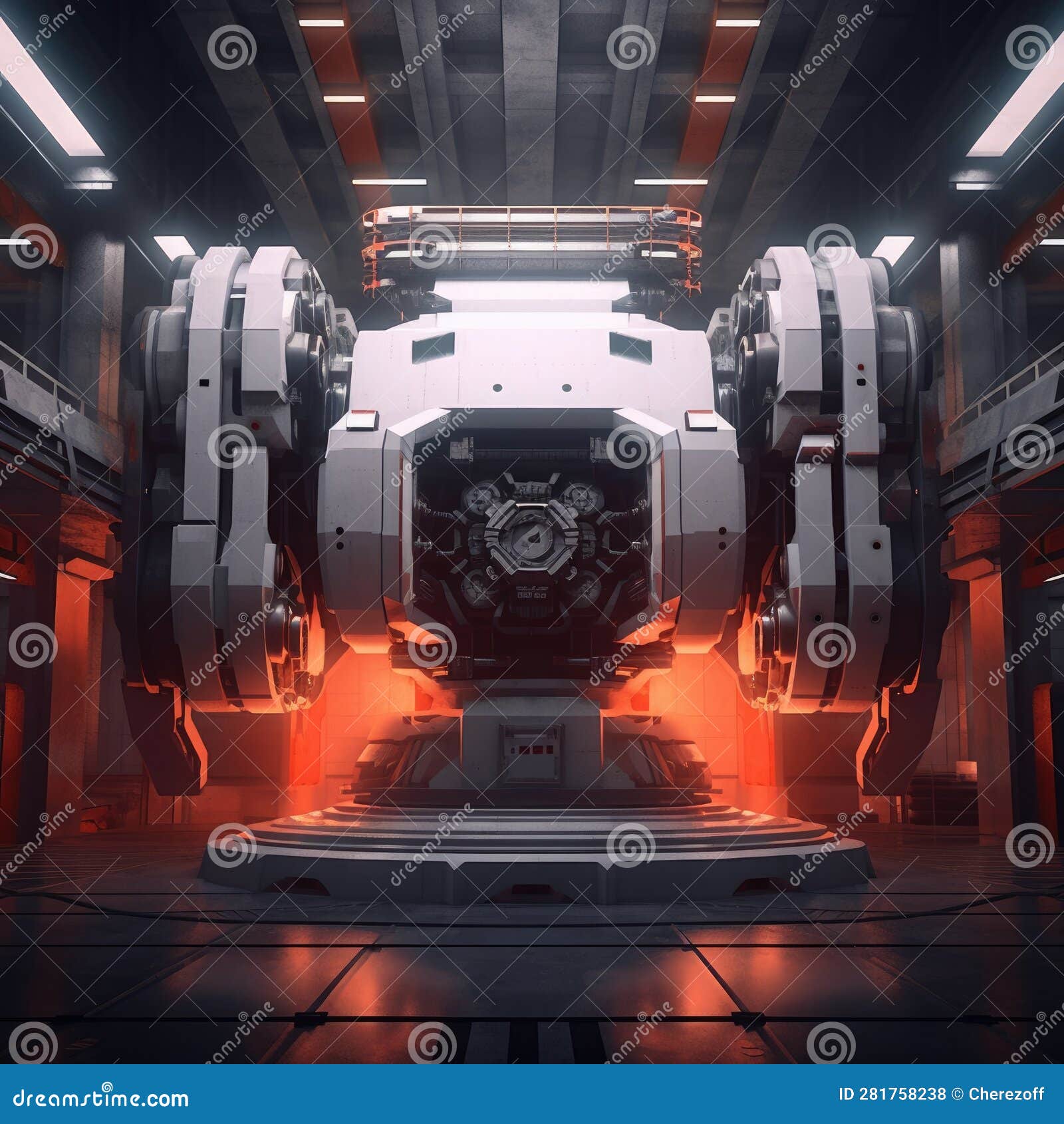 The CNC Machine of the Future Stock Illustration - Illustration of ...